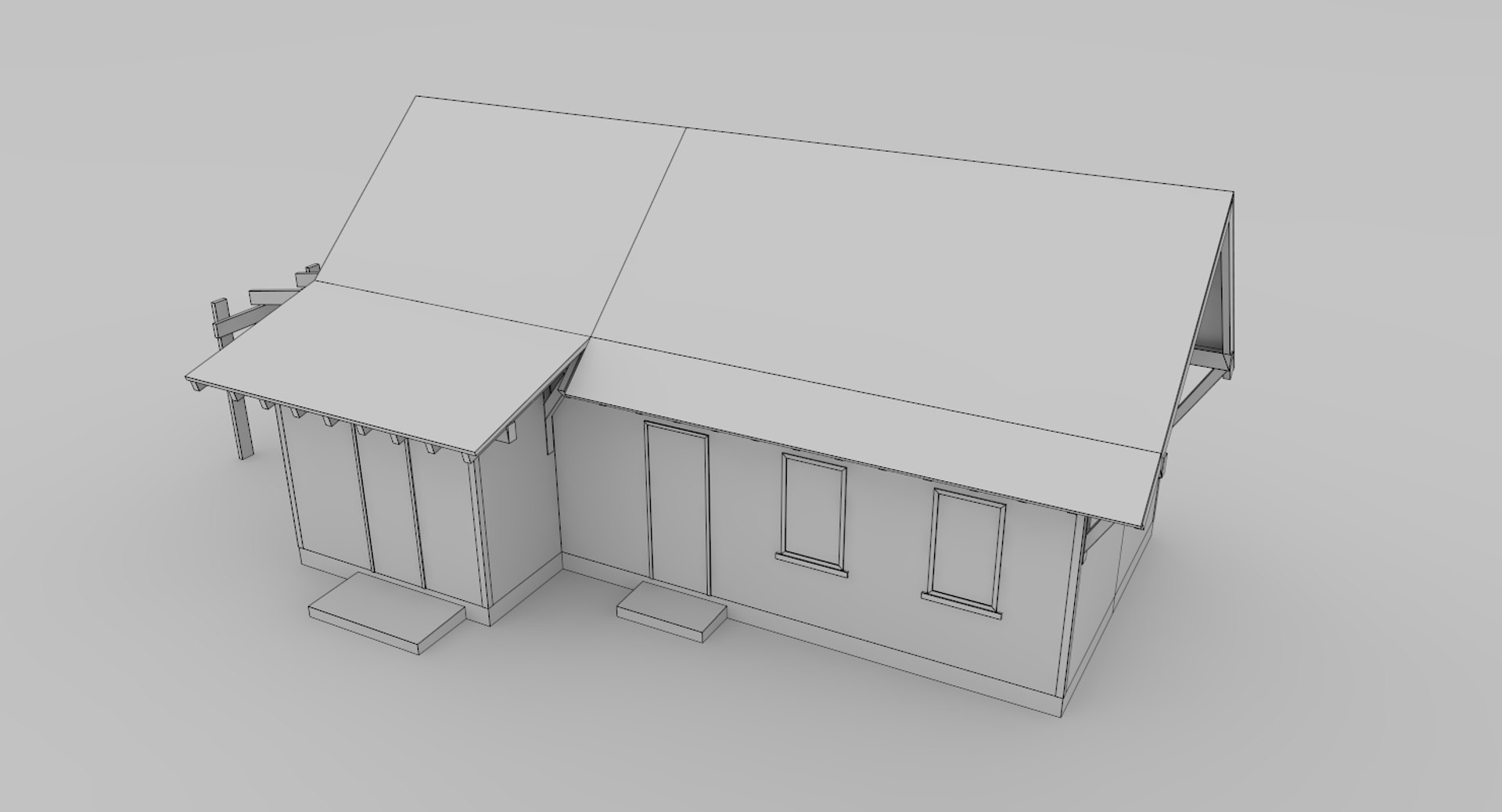 3d Model Old House