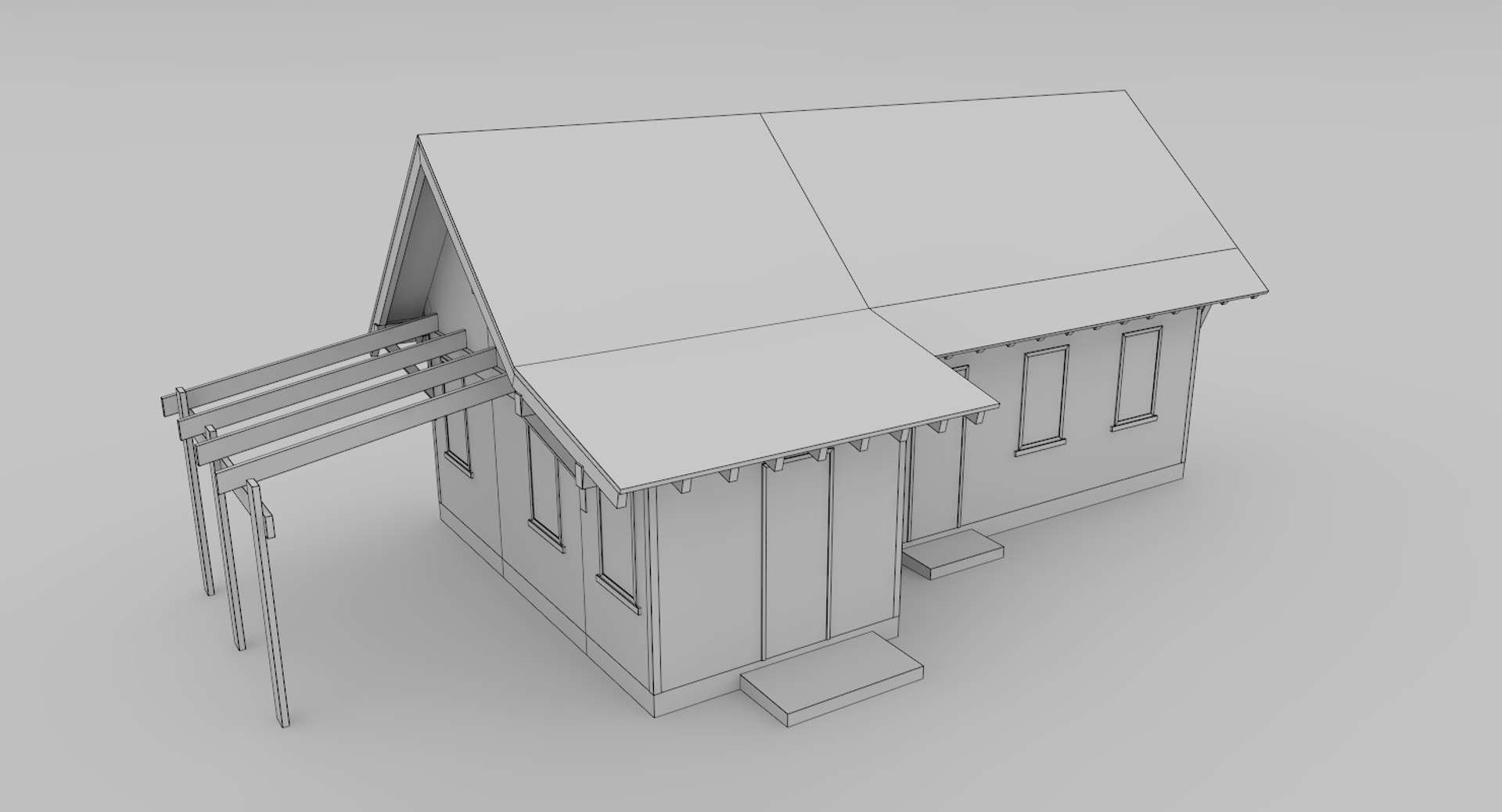 3d Model Old House
