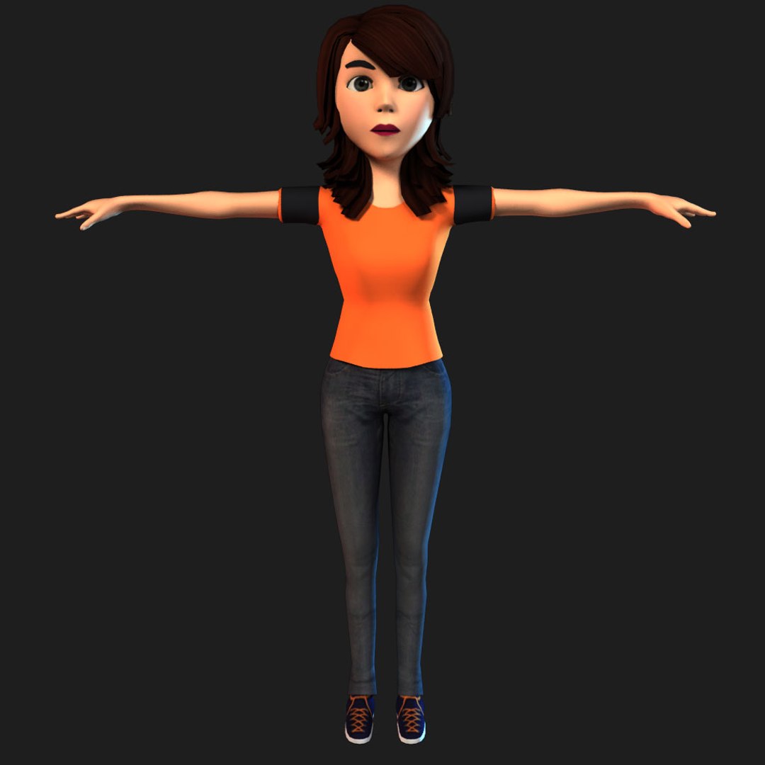 3D Girl 3 2nd Model - TurboSquid 1198529