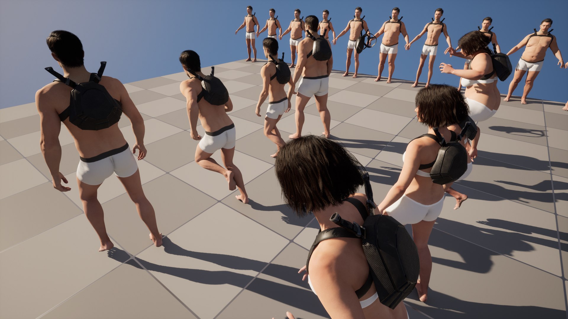 Backpack Machete 228 - All MH Bodies UE5 Skeletons - Rigged 3D Model - TurboSquid 2326435