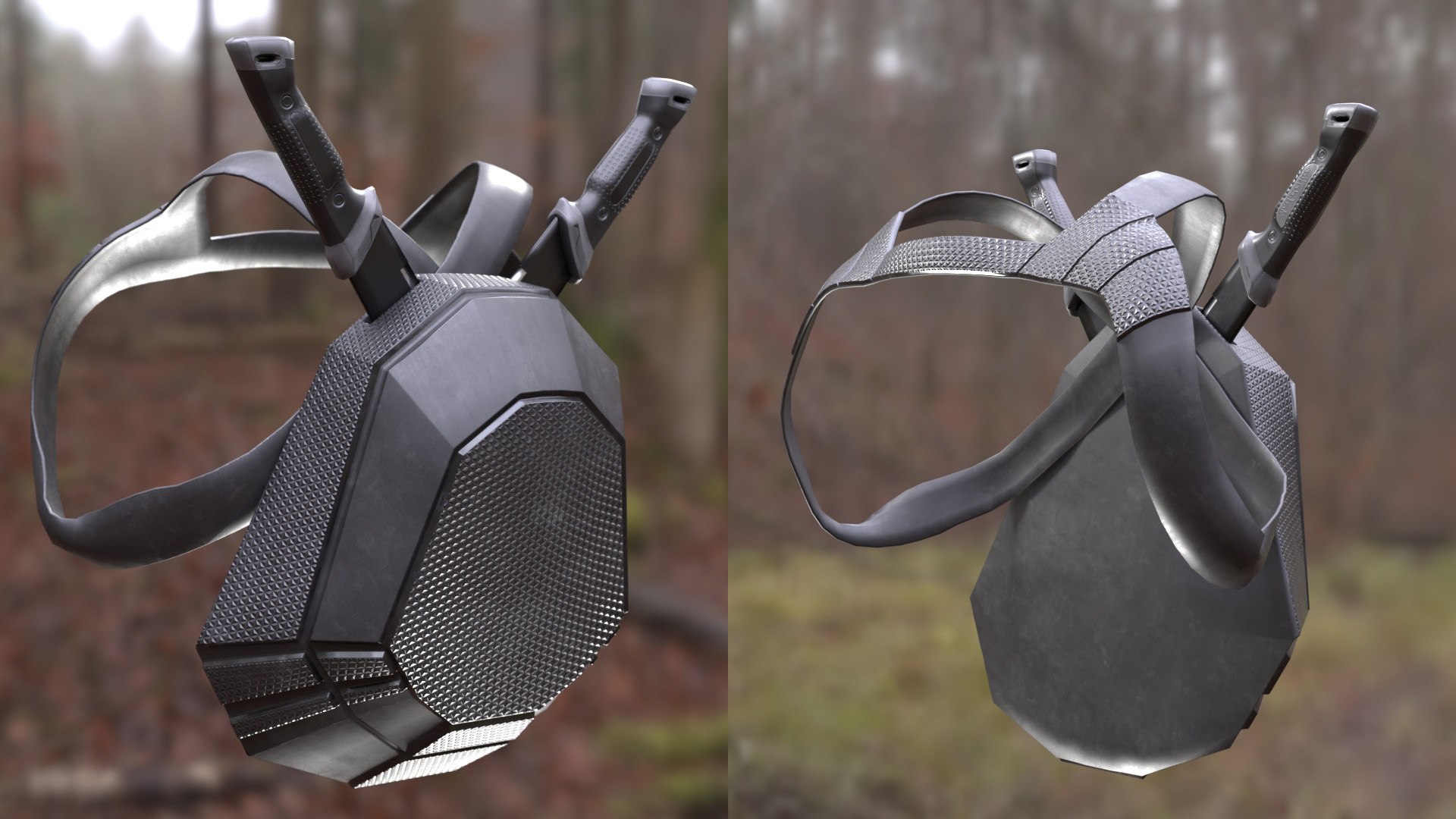 Backpack Machete 228 - All MH Bodies UE5 Skeletons - Rigged 3D Model ...