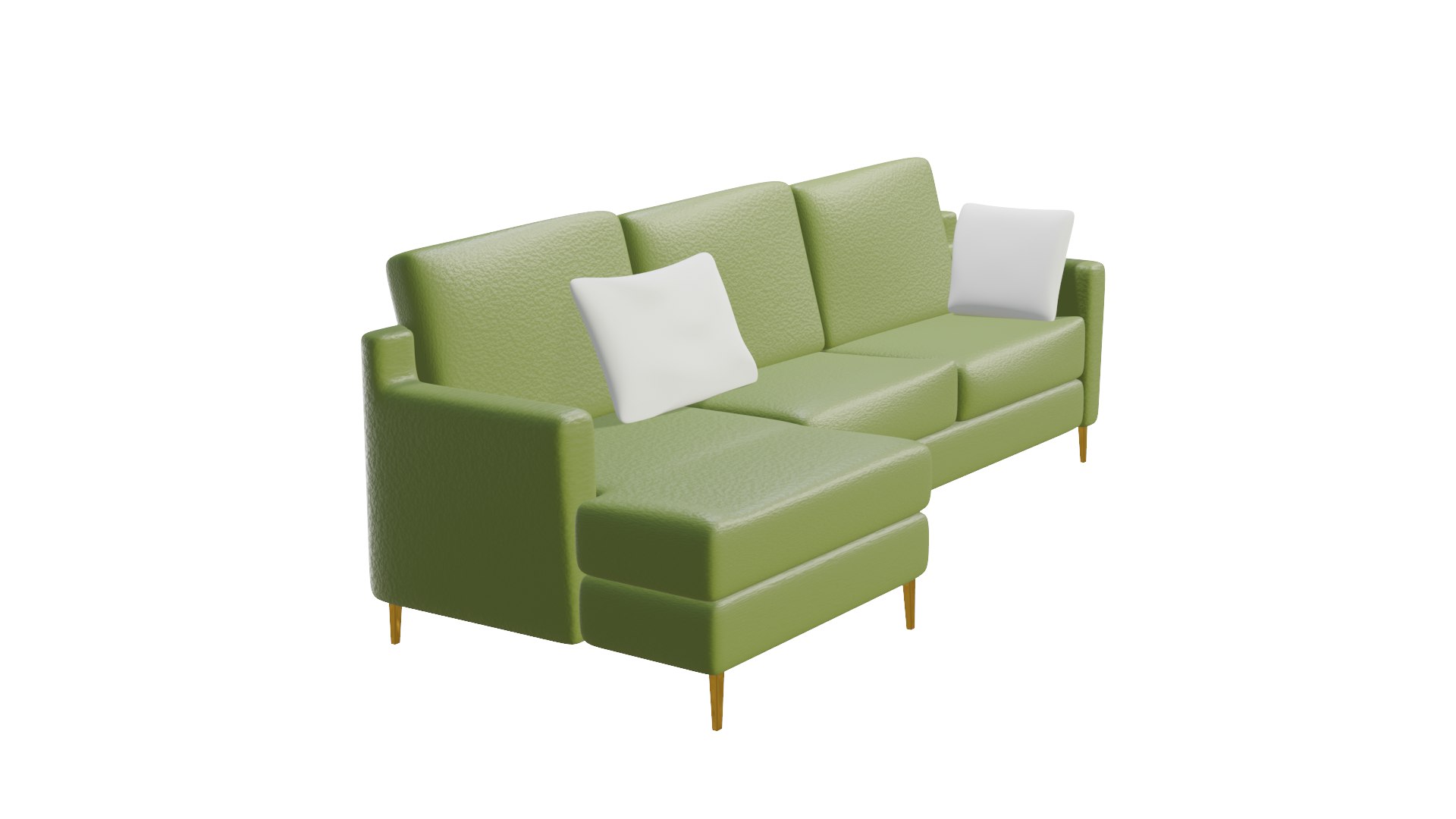Green sofa model - TurboSquid 2054585
