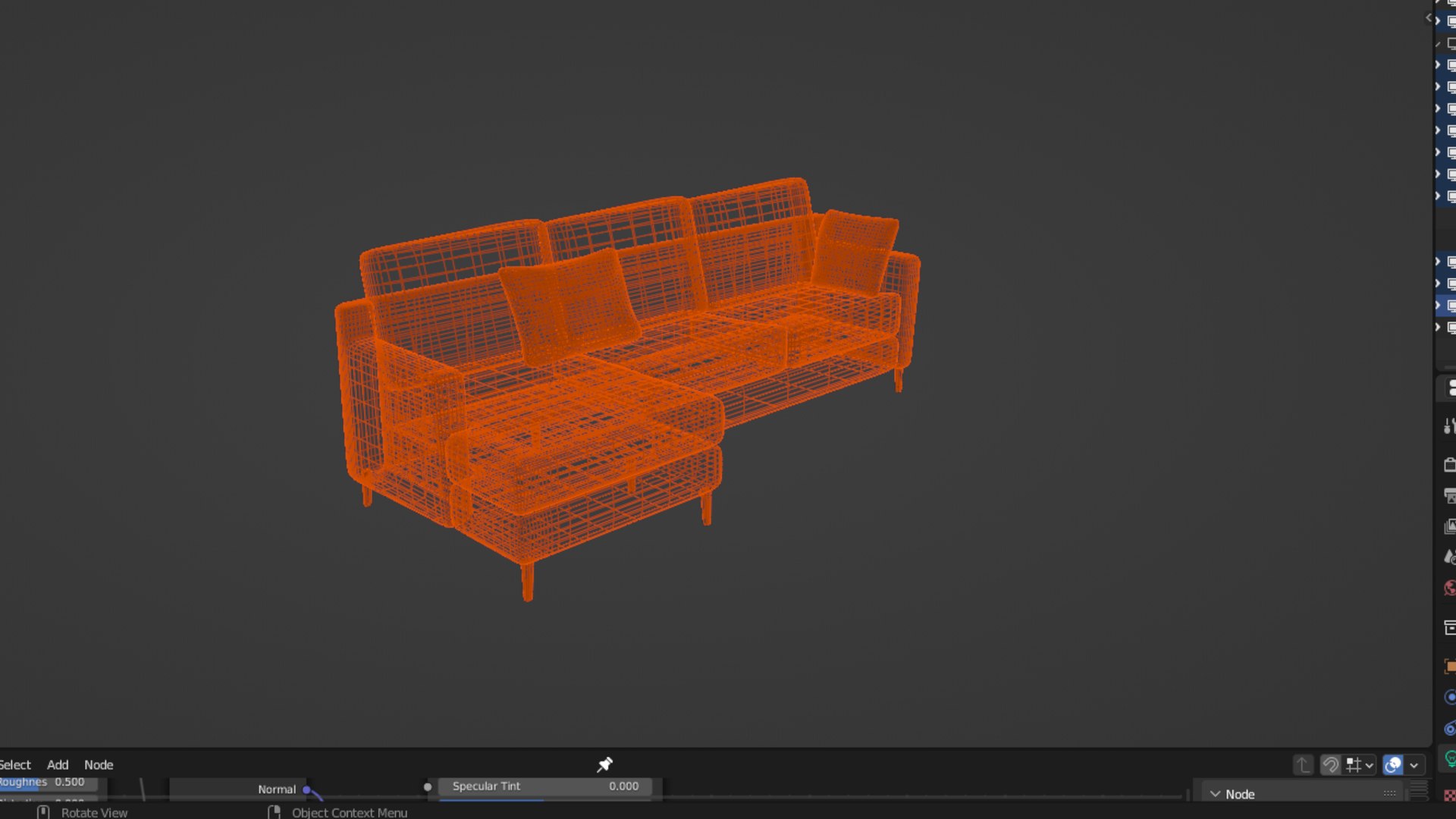 Green sofa model - TurboSquid 2054585