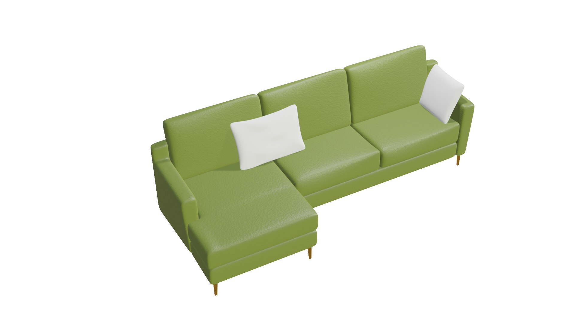 Green sofa model - TurboSquid 2054585