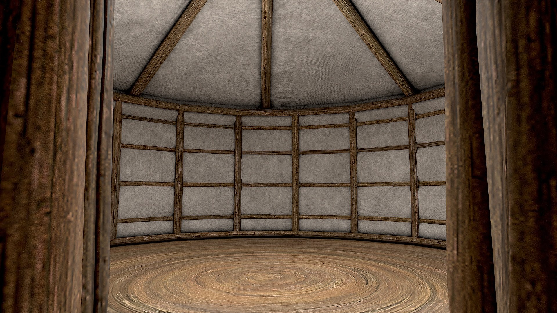 Traditional Yurt Nomads Tent With Interior 4 3D - TurboSquid 2360342