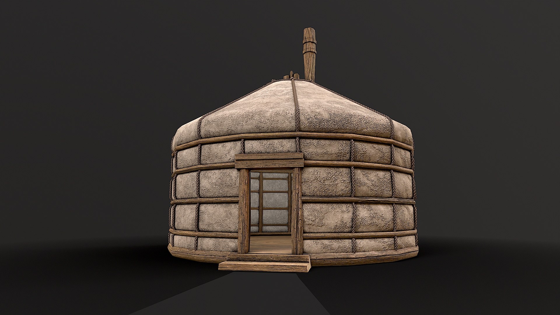 Traditional Yurt Nomads Tent With Interior 4 3D - TurboSquid 2360342