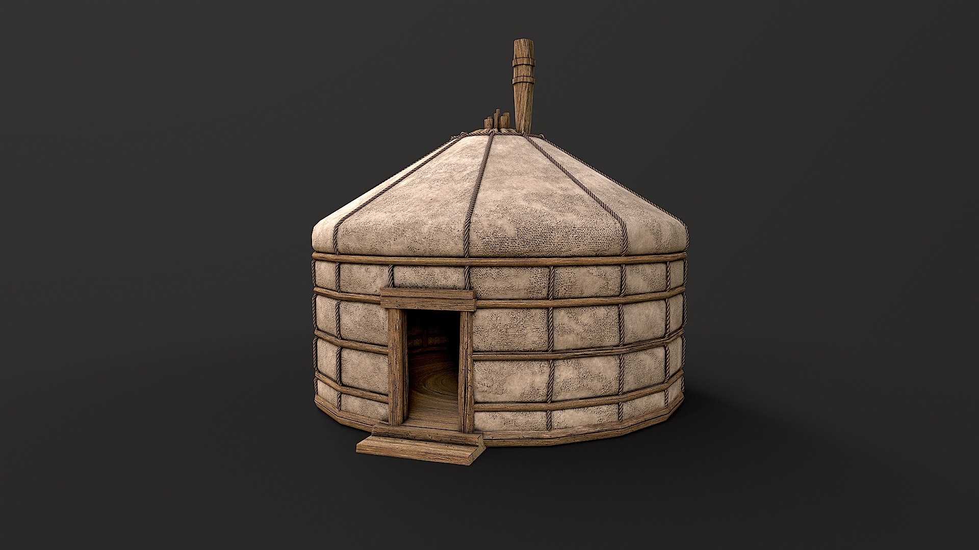 Traditional Yurt Nomads Tent With Interior 4 3D - TurboSquid 2360342