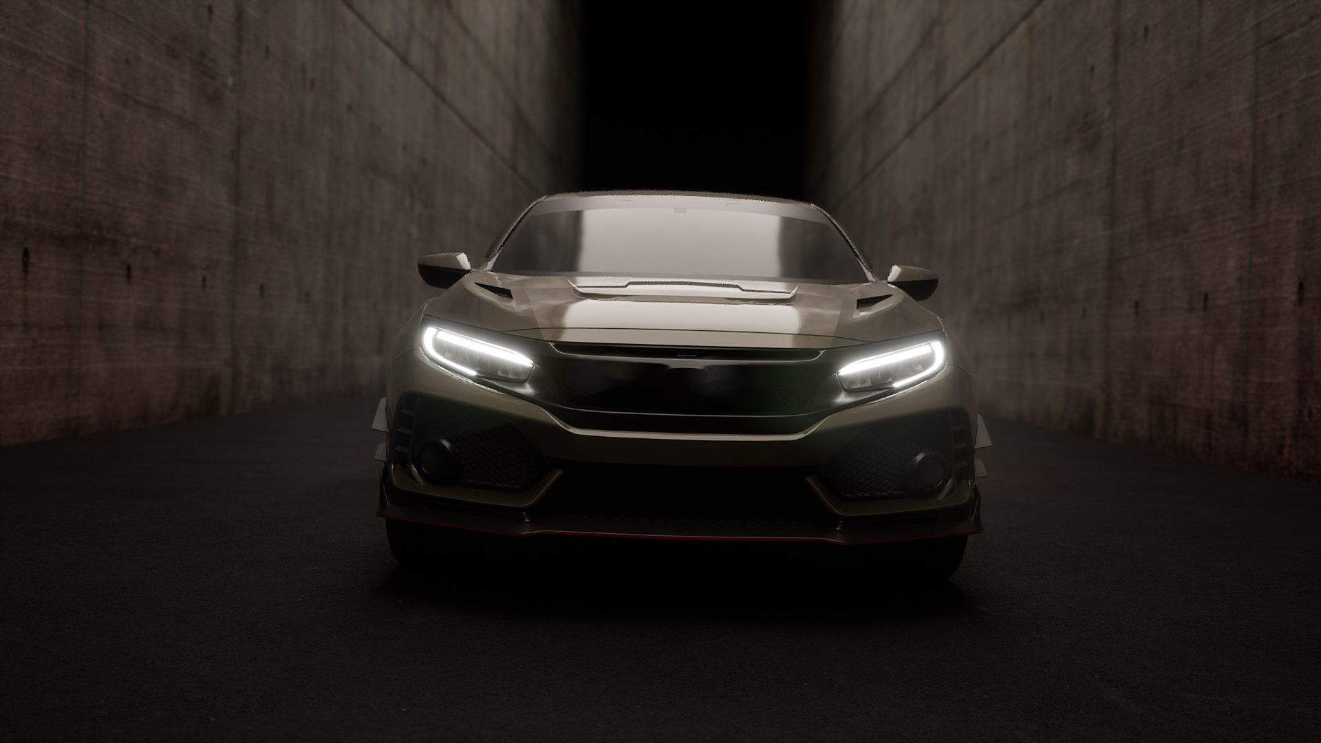 Honda Civic Type R Varis 2017 3D Model - TurboSquid 2036392