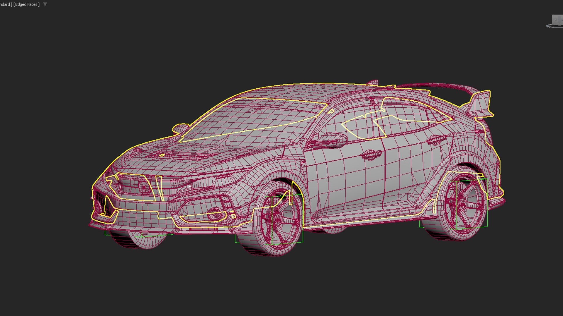 Honda Civic Type R Varis 2017 3D Model - TurboSquid 2036392