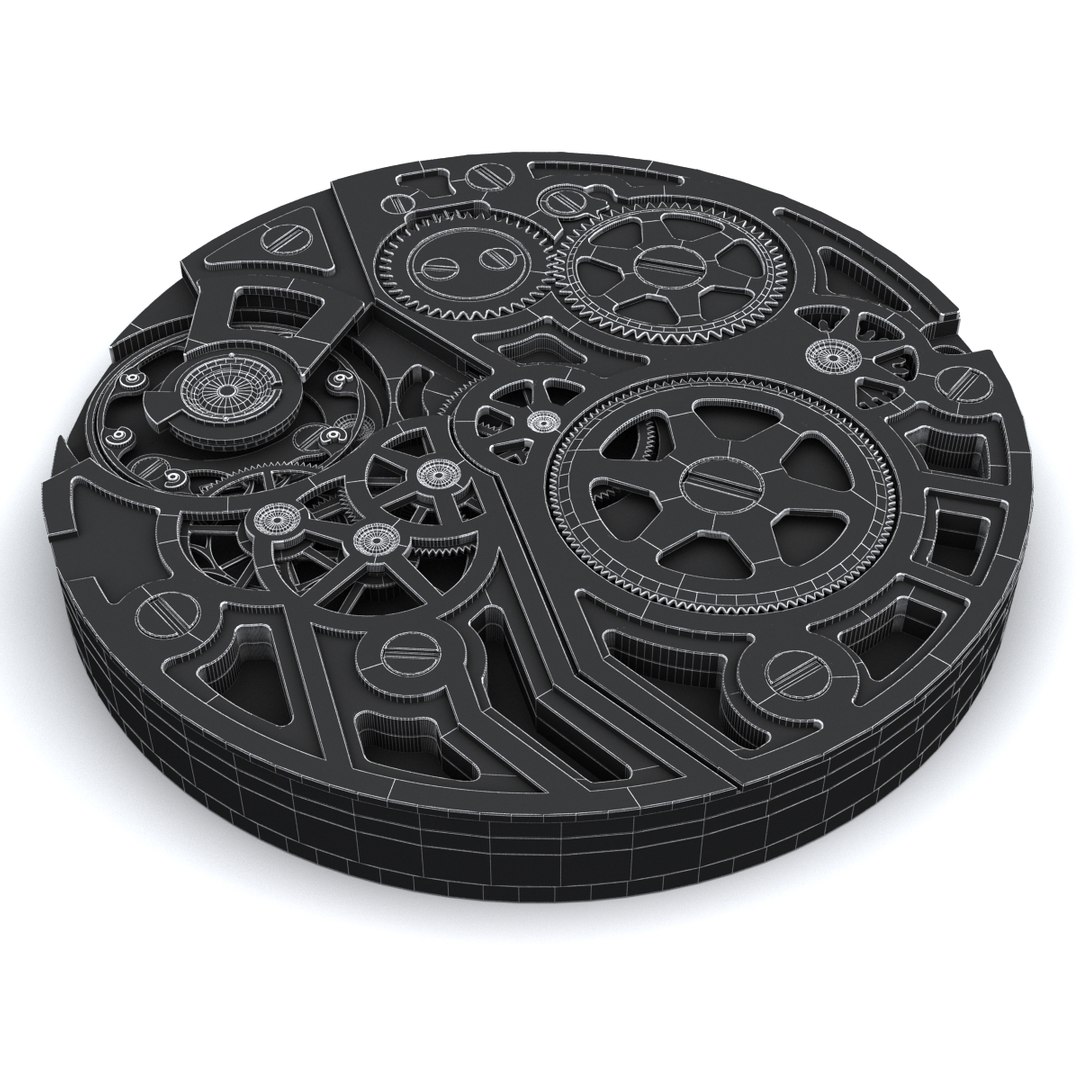 3D model watch mechanism pbr - TurboSquid 1488900