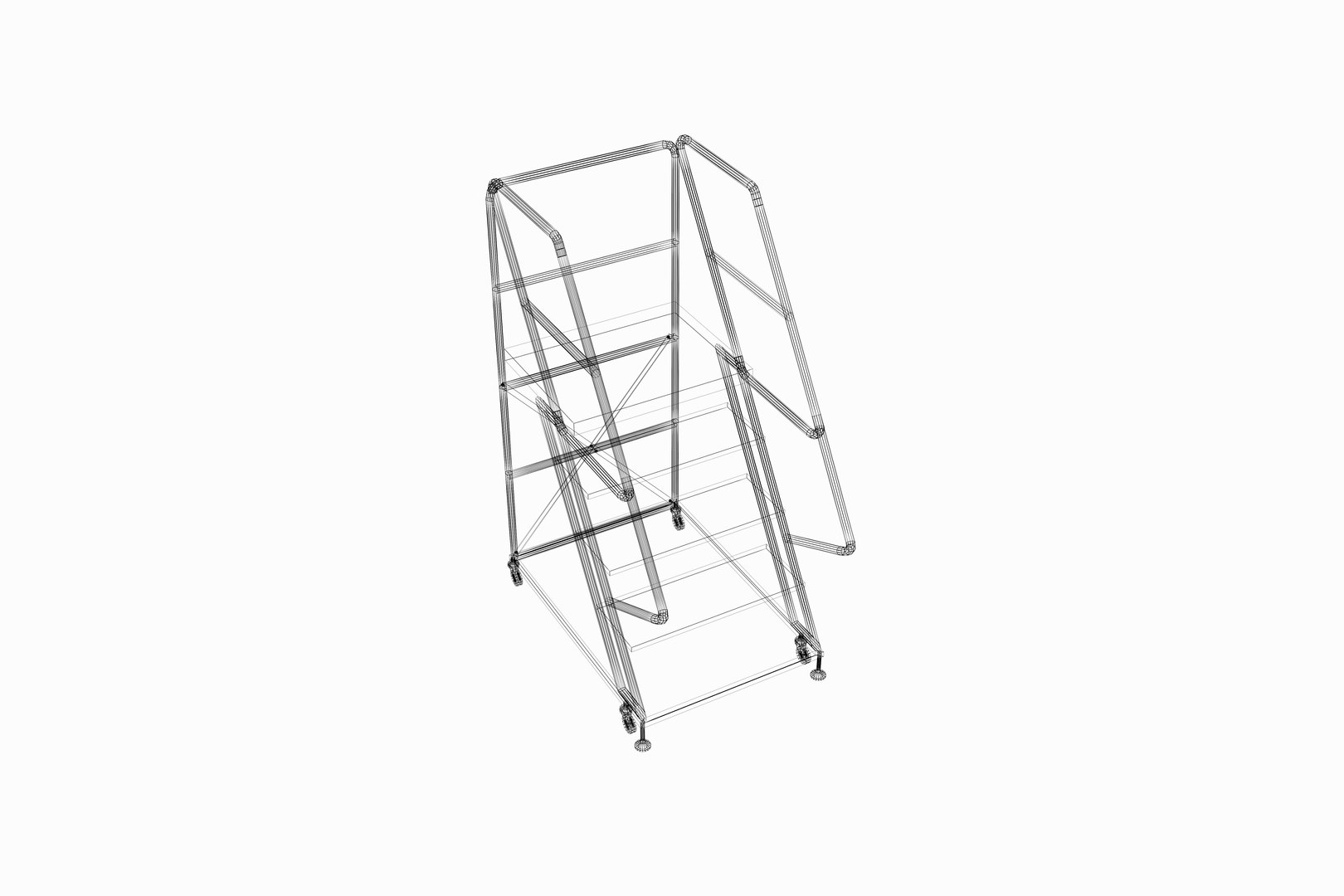 Maintenance Mechanics Rolling Ladder 3D Model - TurboSquid 2253770