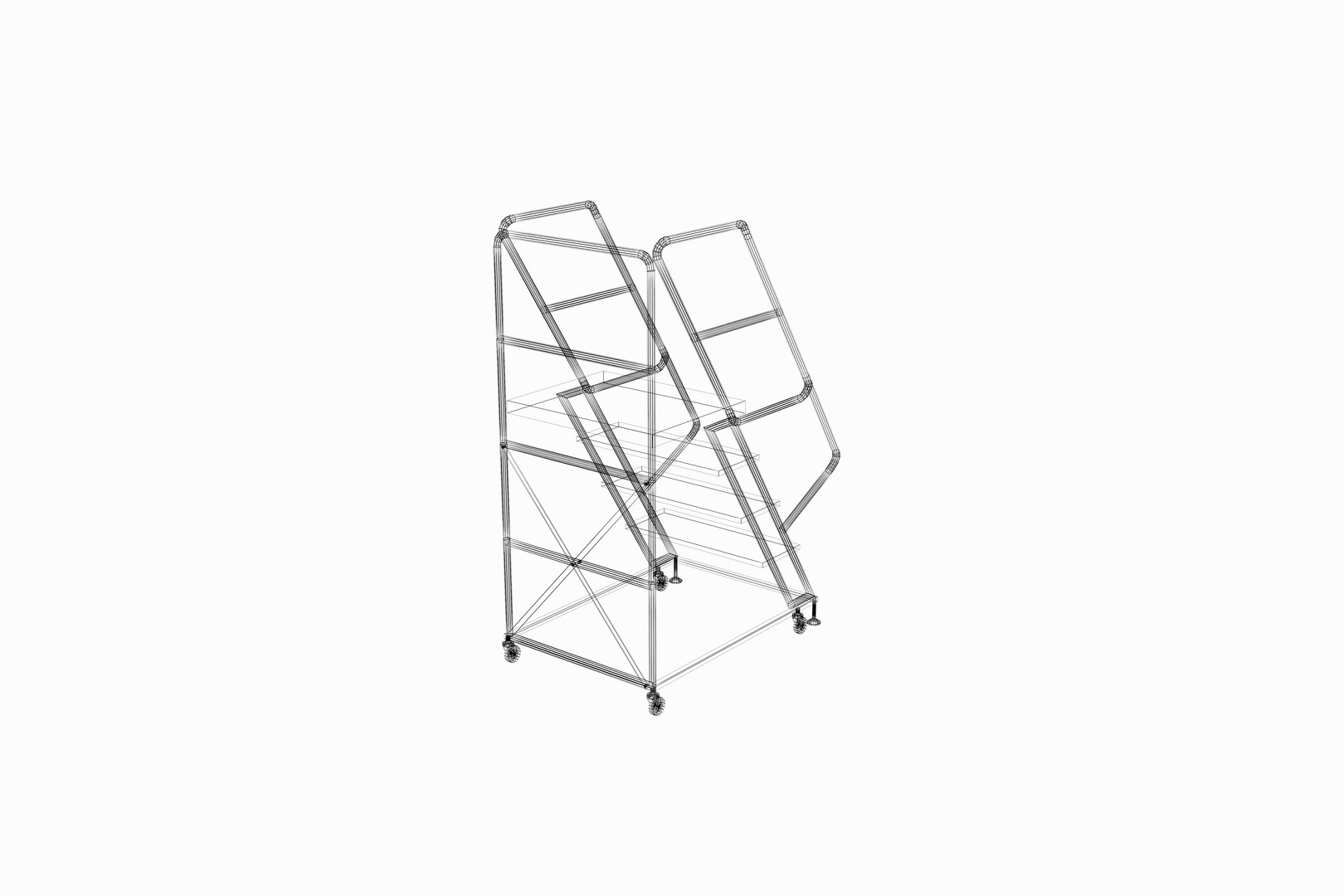 Maintenance Mechanics Rolling Ladder 3D Model - TurboSquid 2253770