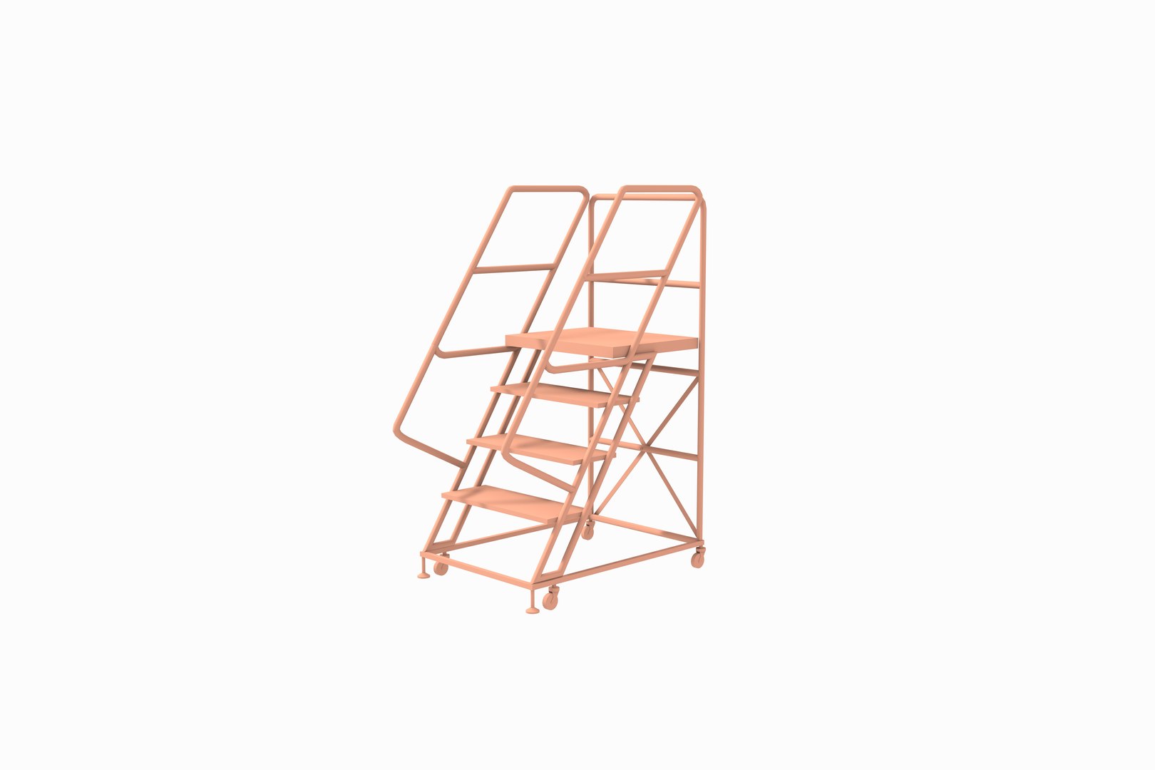 Maintenance Mechanics Rolling Ladder 3D Model - TurboSquid 2253770