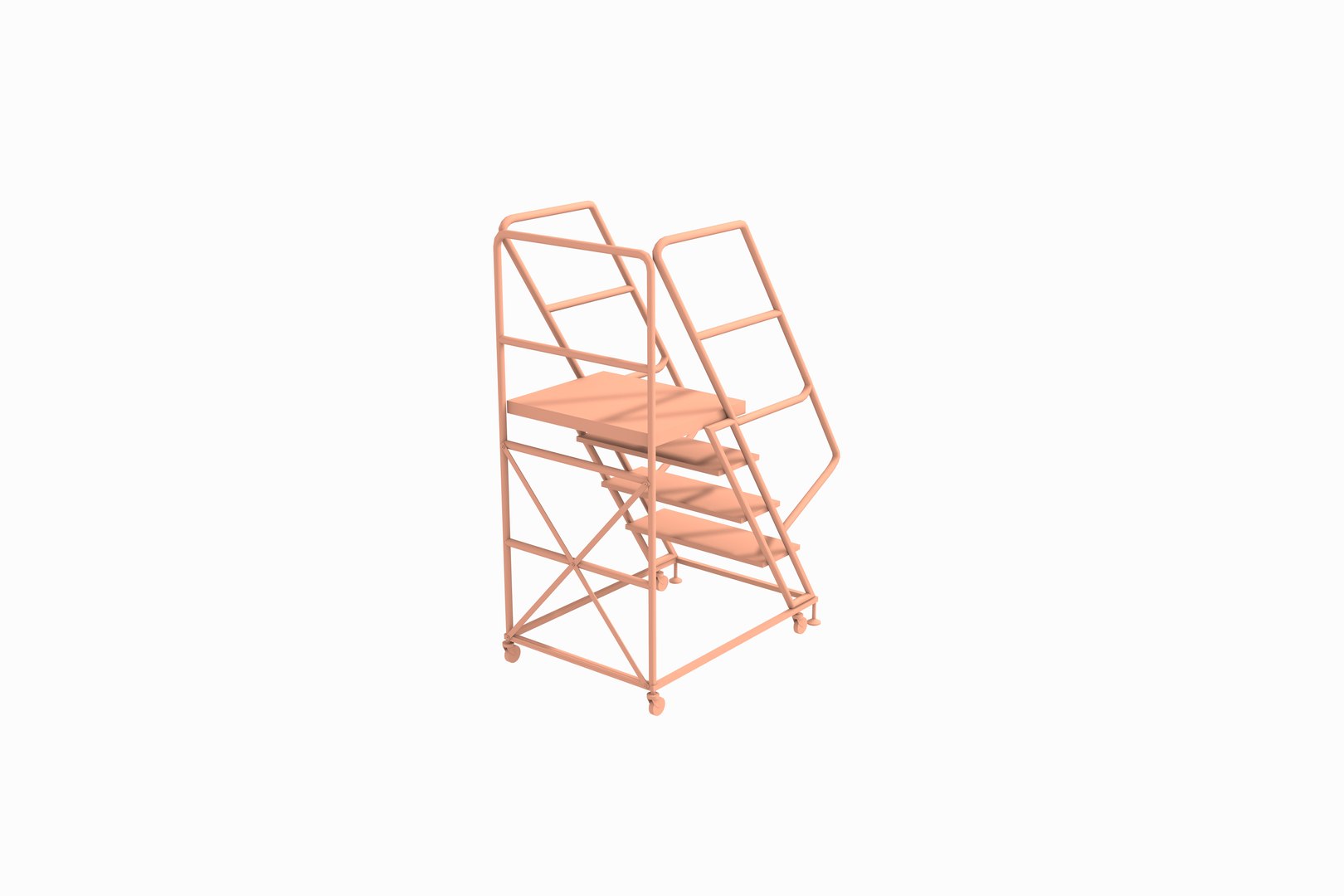 Maintenance Mechanics Rolling Ladder 3D Model - TurboSquid 2253770