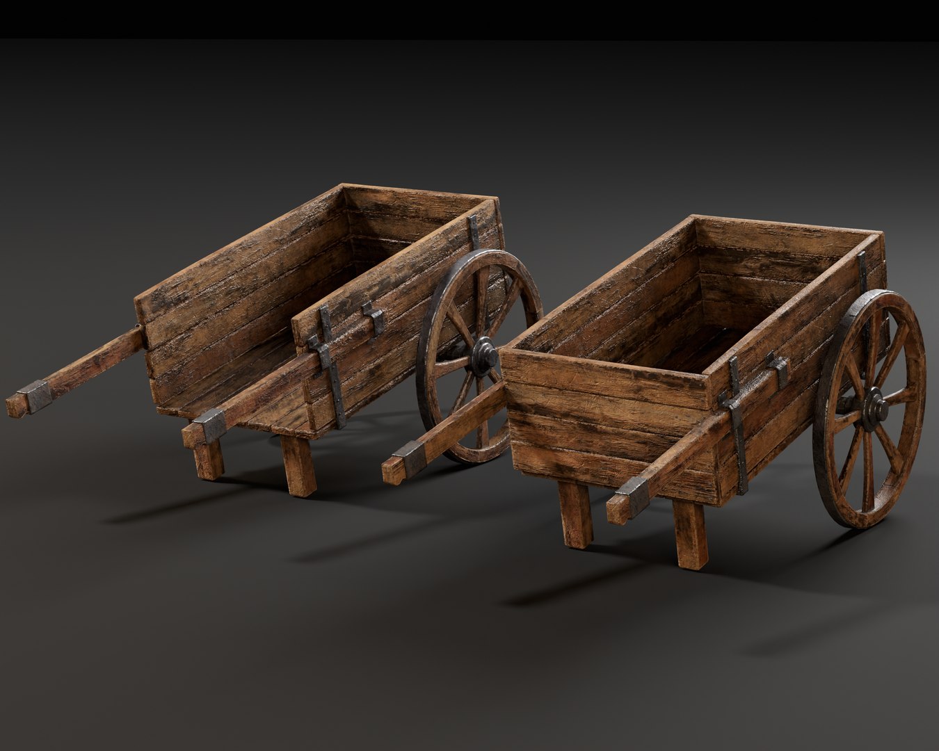 Medieval Rolling Carts Model - TurboSquid 2357996