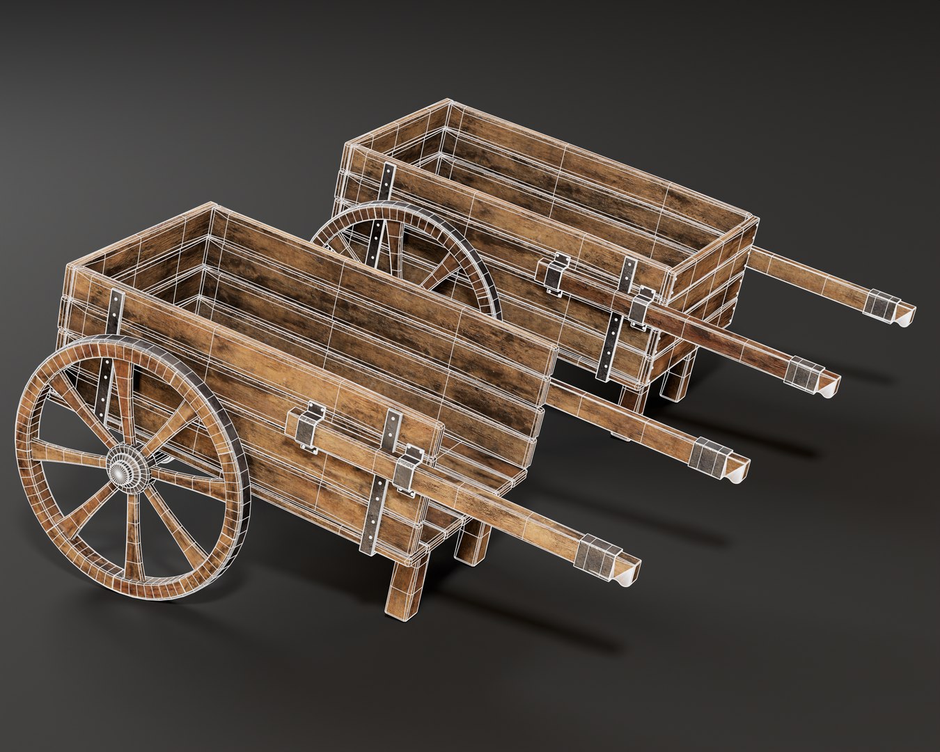 Medieval Rolling Carts Model - TurboSquid 2357996