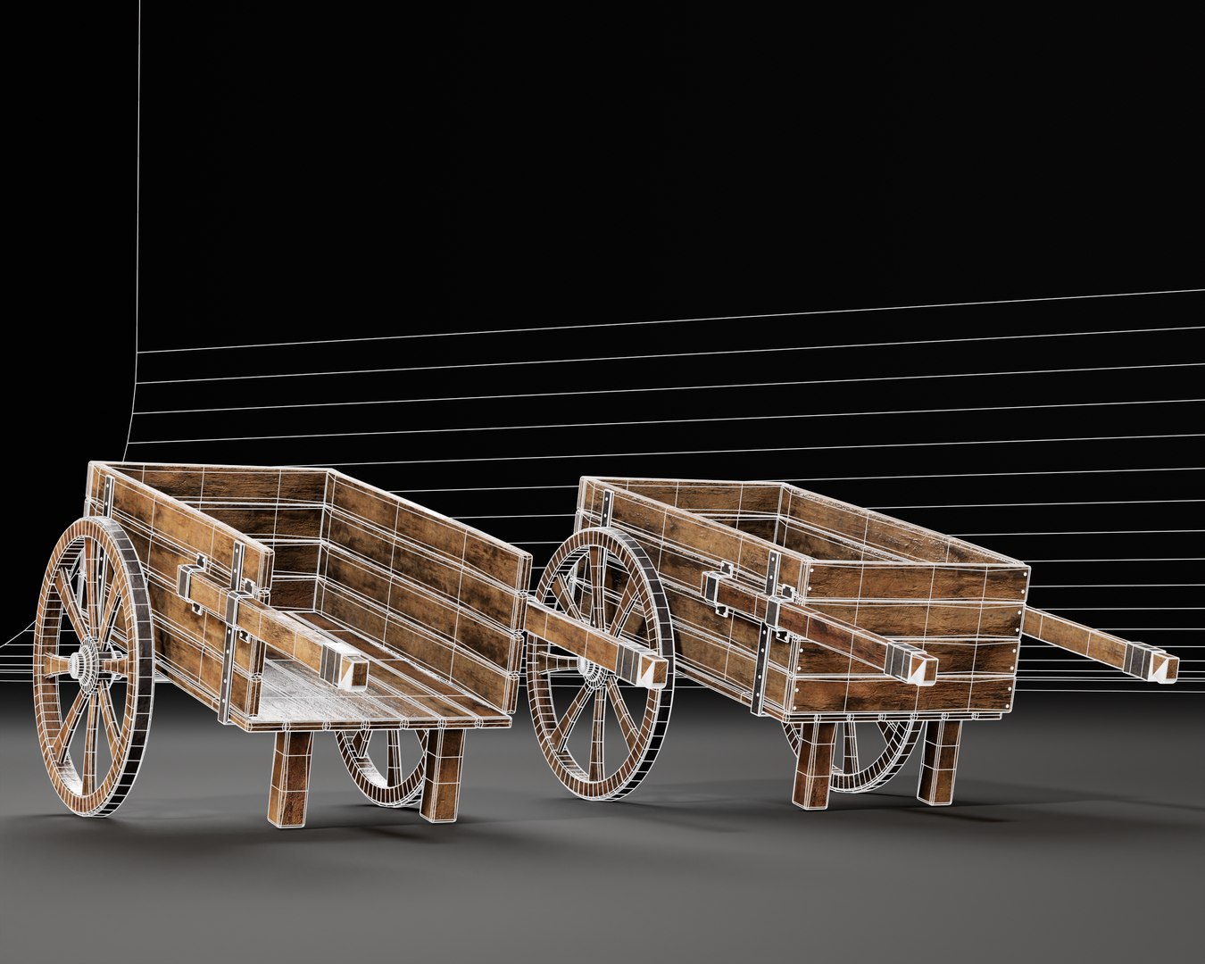 Medieval Rolling Carts Model - TurboSquid 2357996
