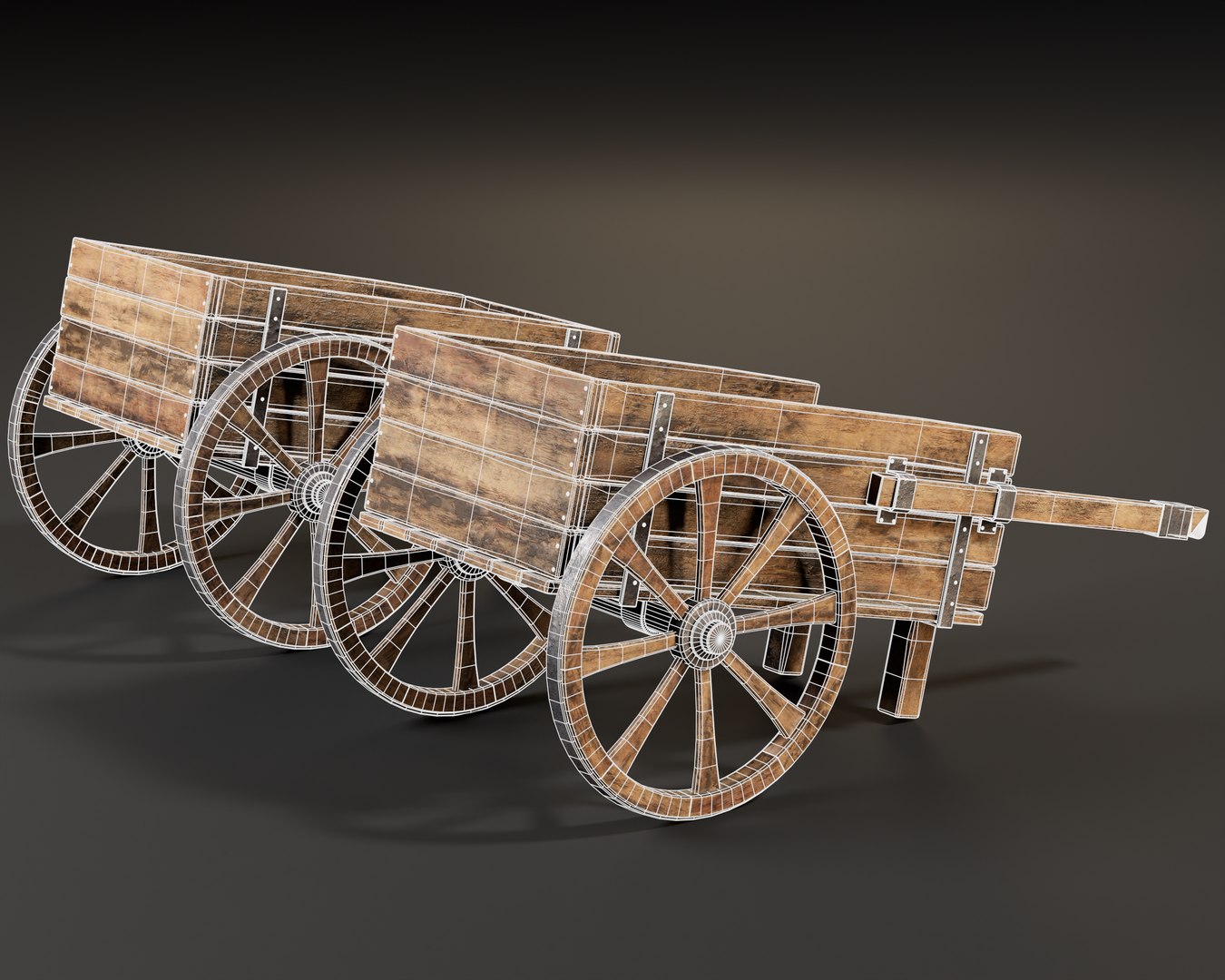 Medieval Rolling Carts Model - TurboSquid 2357996