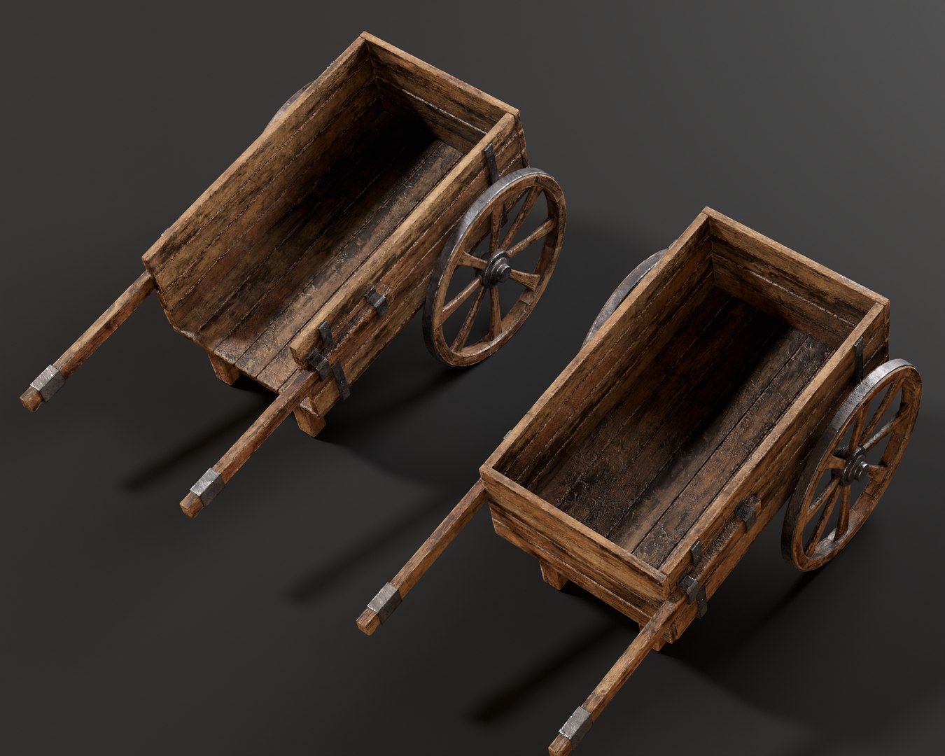Medieval Rolling Carts Model - TurboSquid 2357996