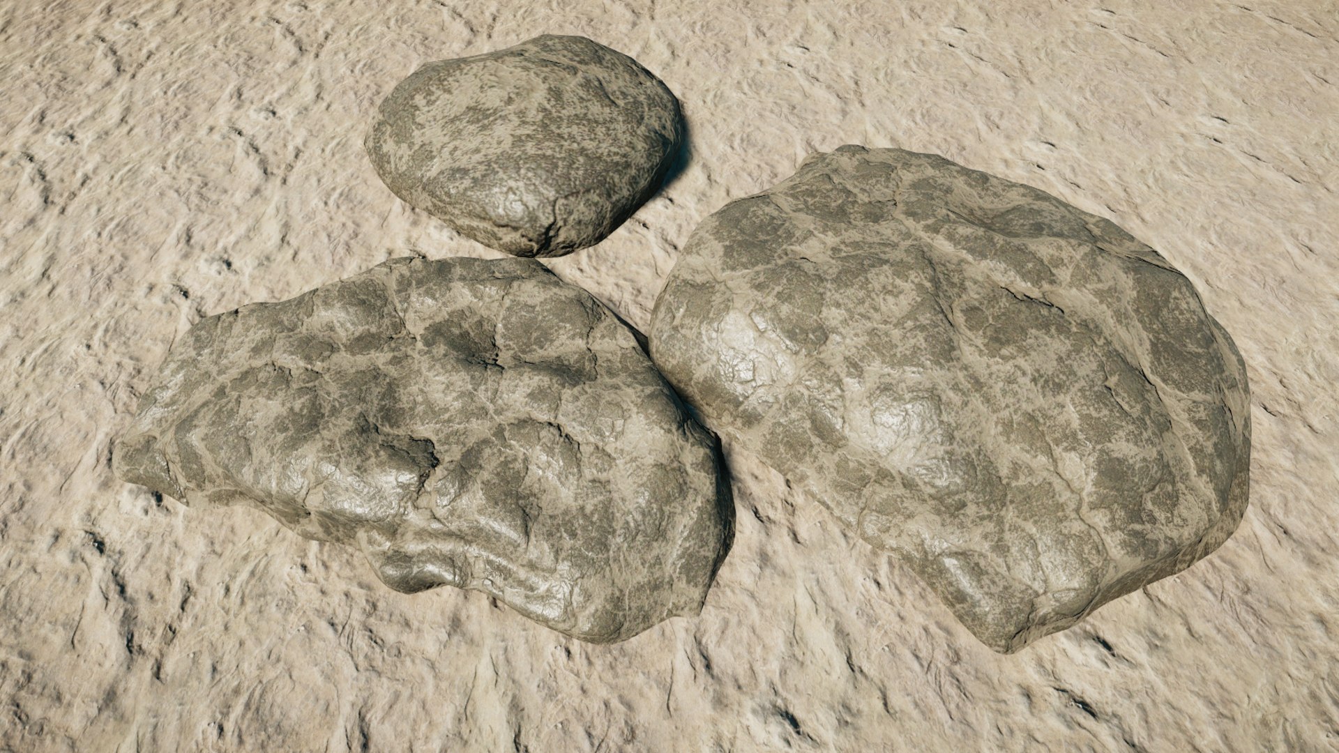 3D Basic Game-Ready Rock Pack - TurboSquid 1844641