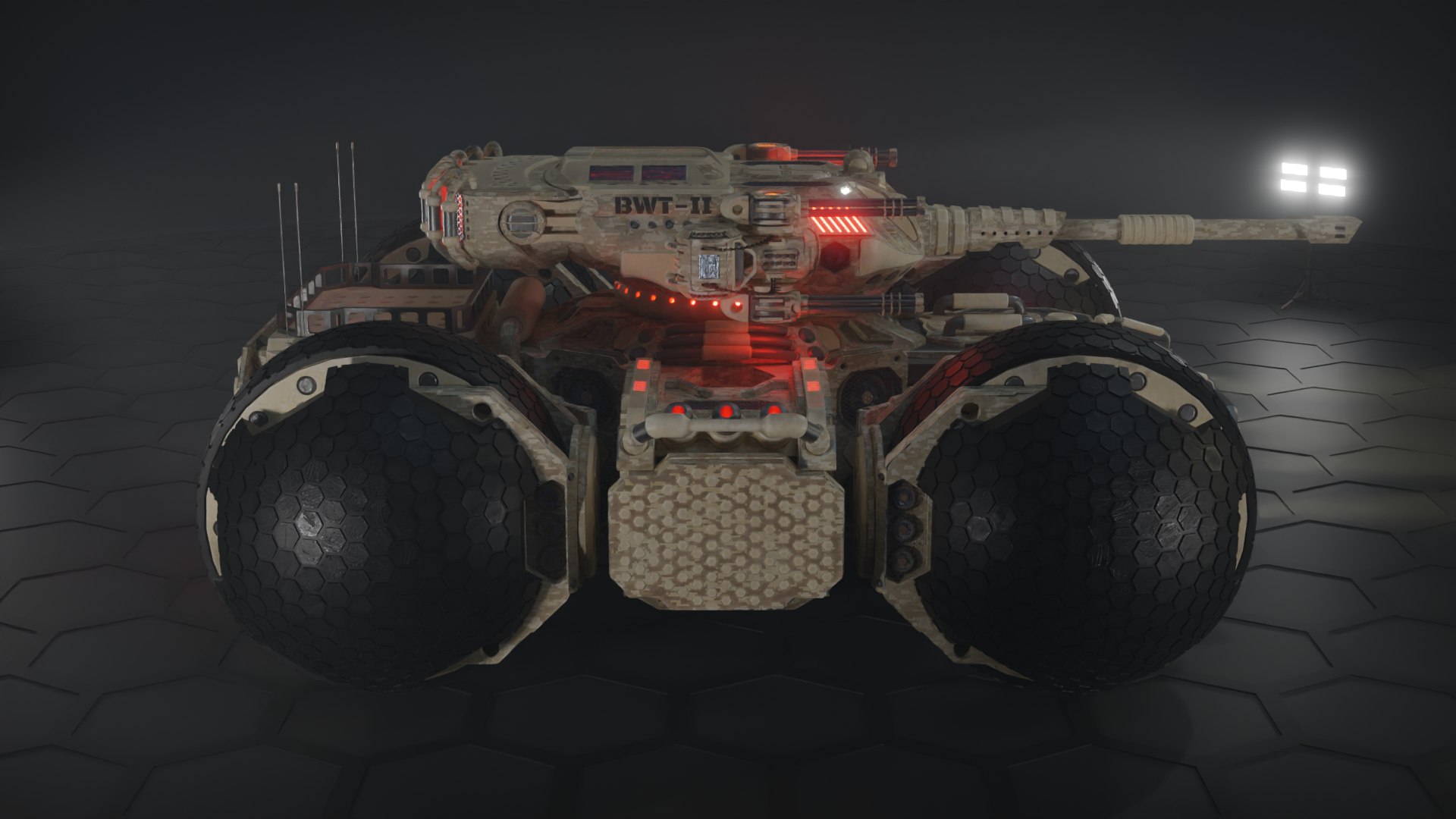 Ball Wheel Tank MK II 3D Model - TurboSquid 2022552