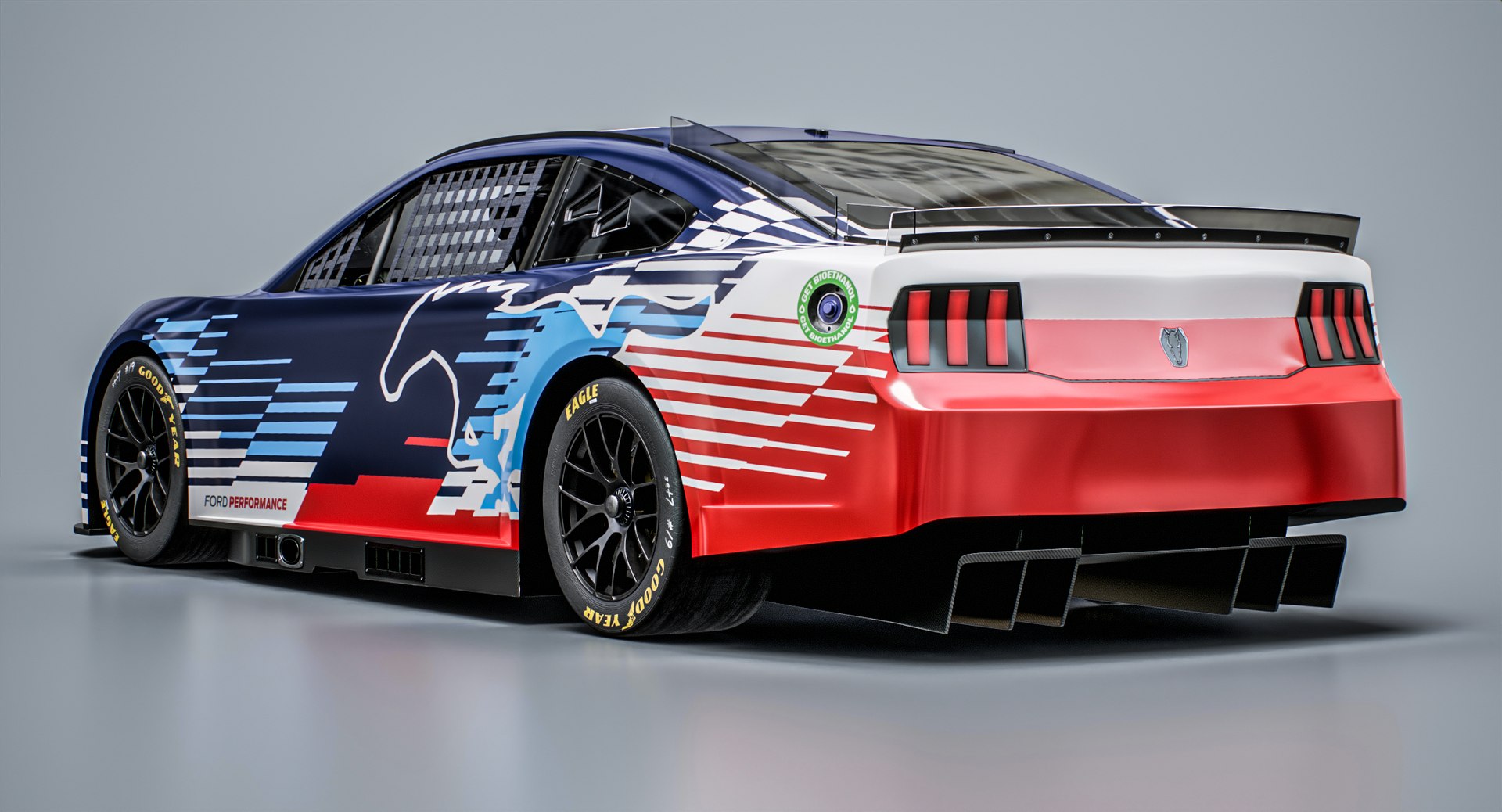 3D NASCAR Ford Mustang Dark Horse 2025 - TurboSquid 2426679