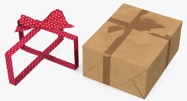 3D gift box paper 2 model - TurboSquid 1205355