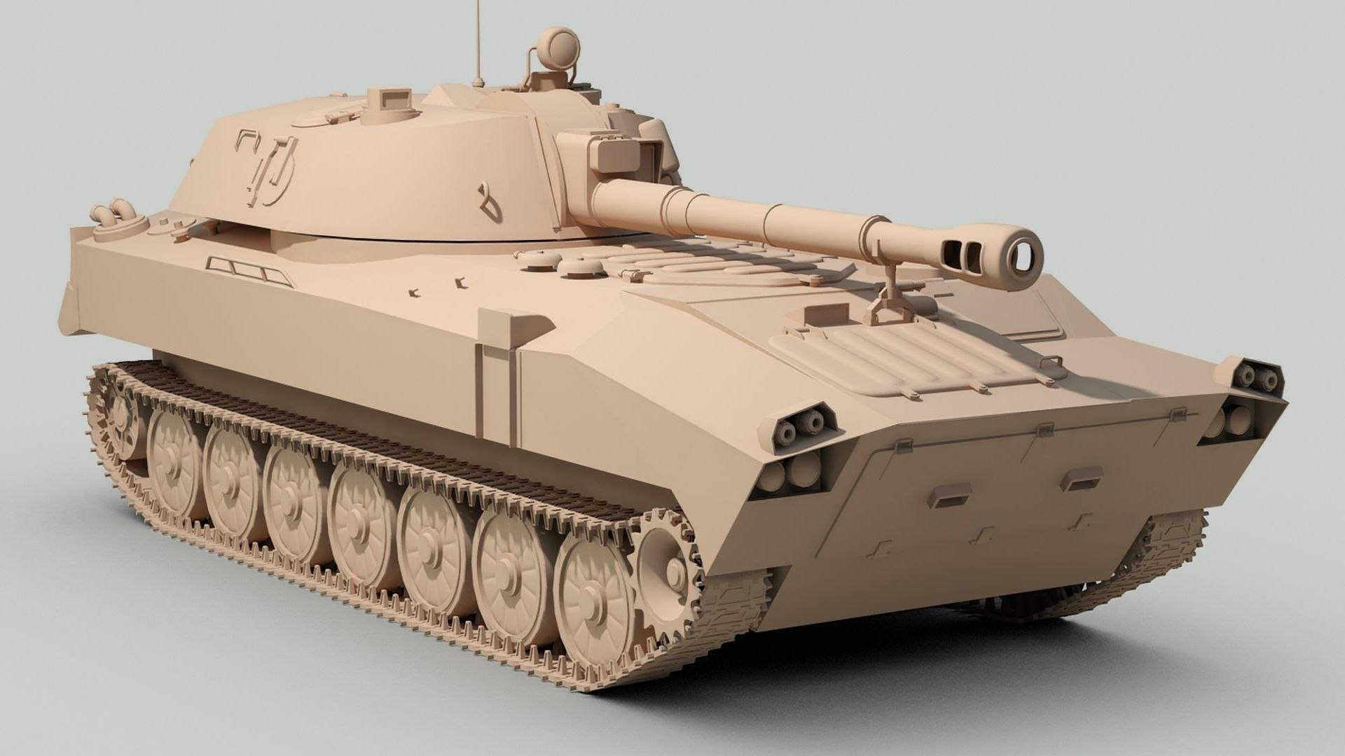 3D model 2S1 Gvozdika Camo Scheme - TurboSquid 2019973