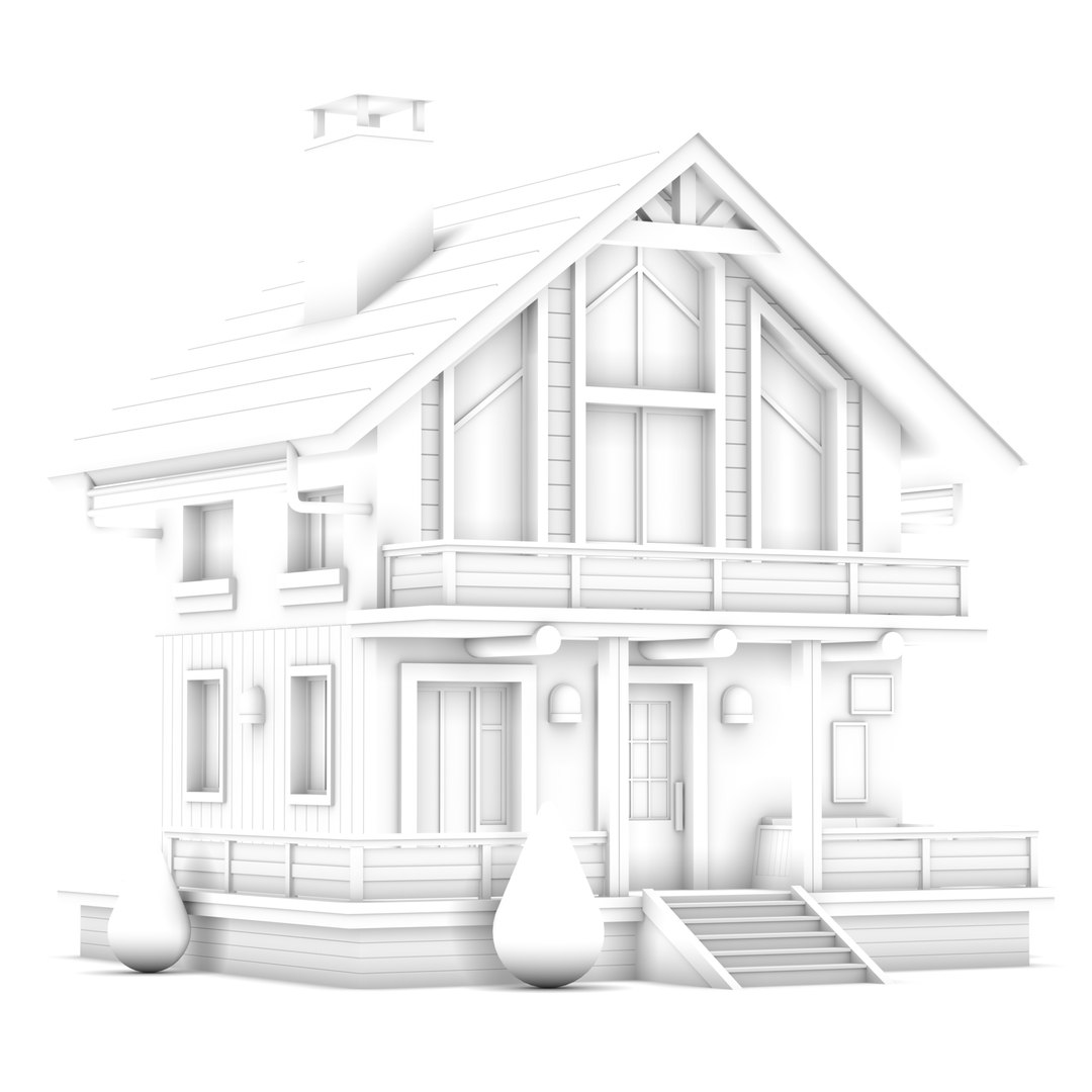 3D Model Modern Cottage 02 - TurboSquid 2164743