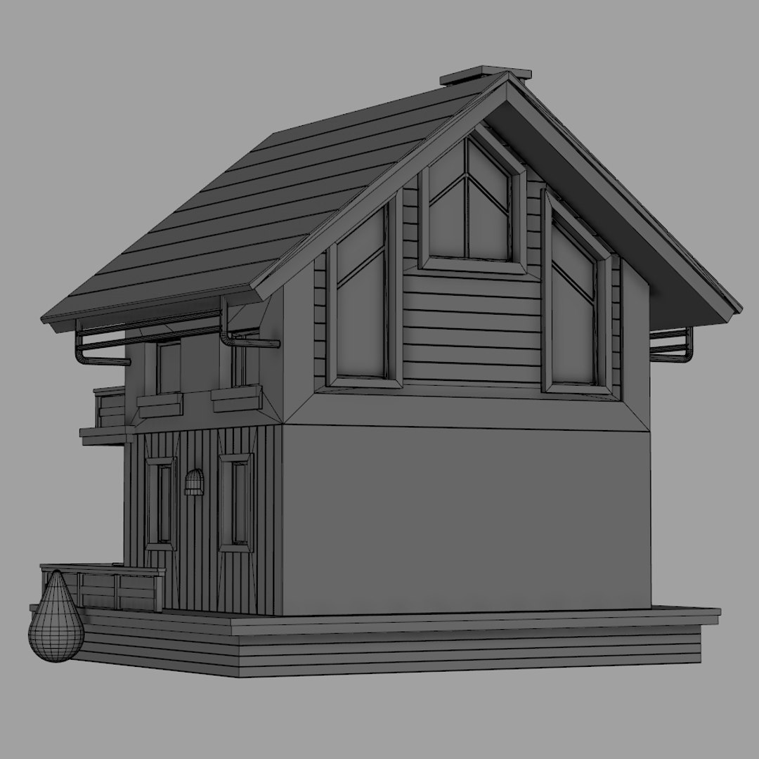 3D Model Modern Cottage 02 - TurboSquid 2164743