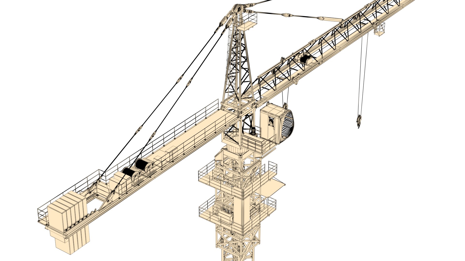 Tower Crane Model - TurboSquid 2129270