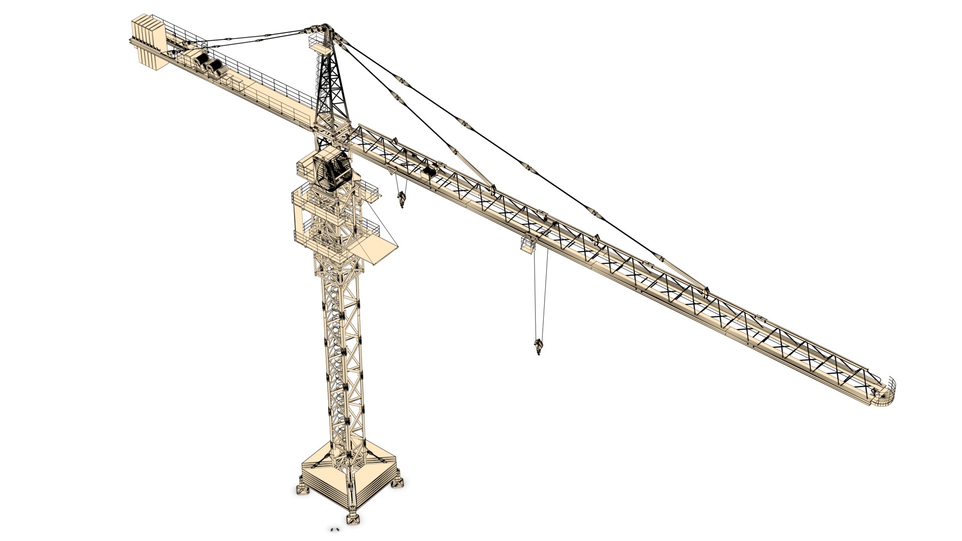 Tower Crane Model - TurboSquid 2129270