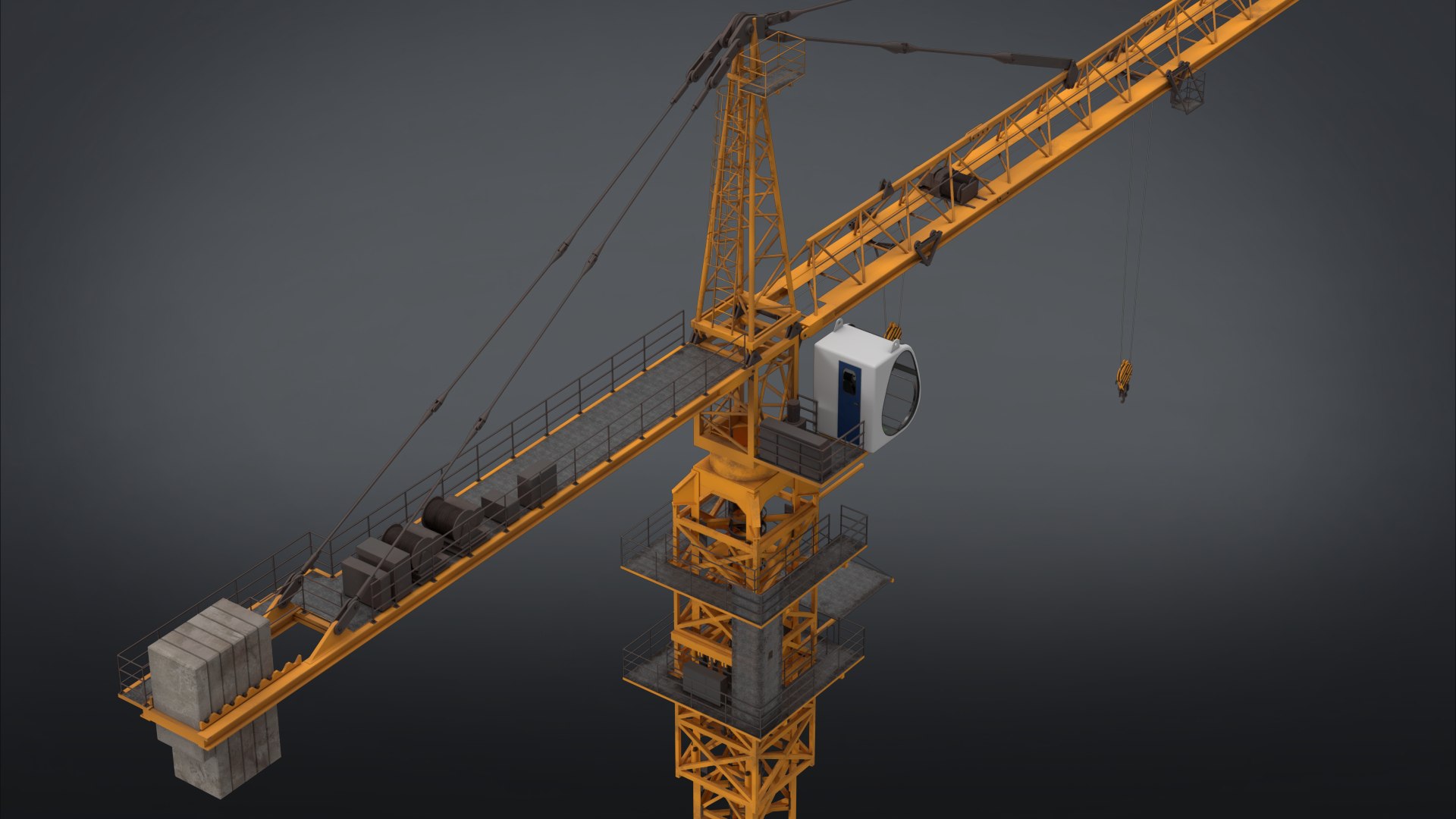 Tower Crane Model - TurboSquid 2129270