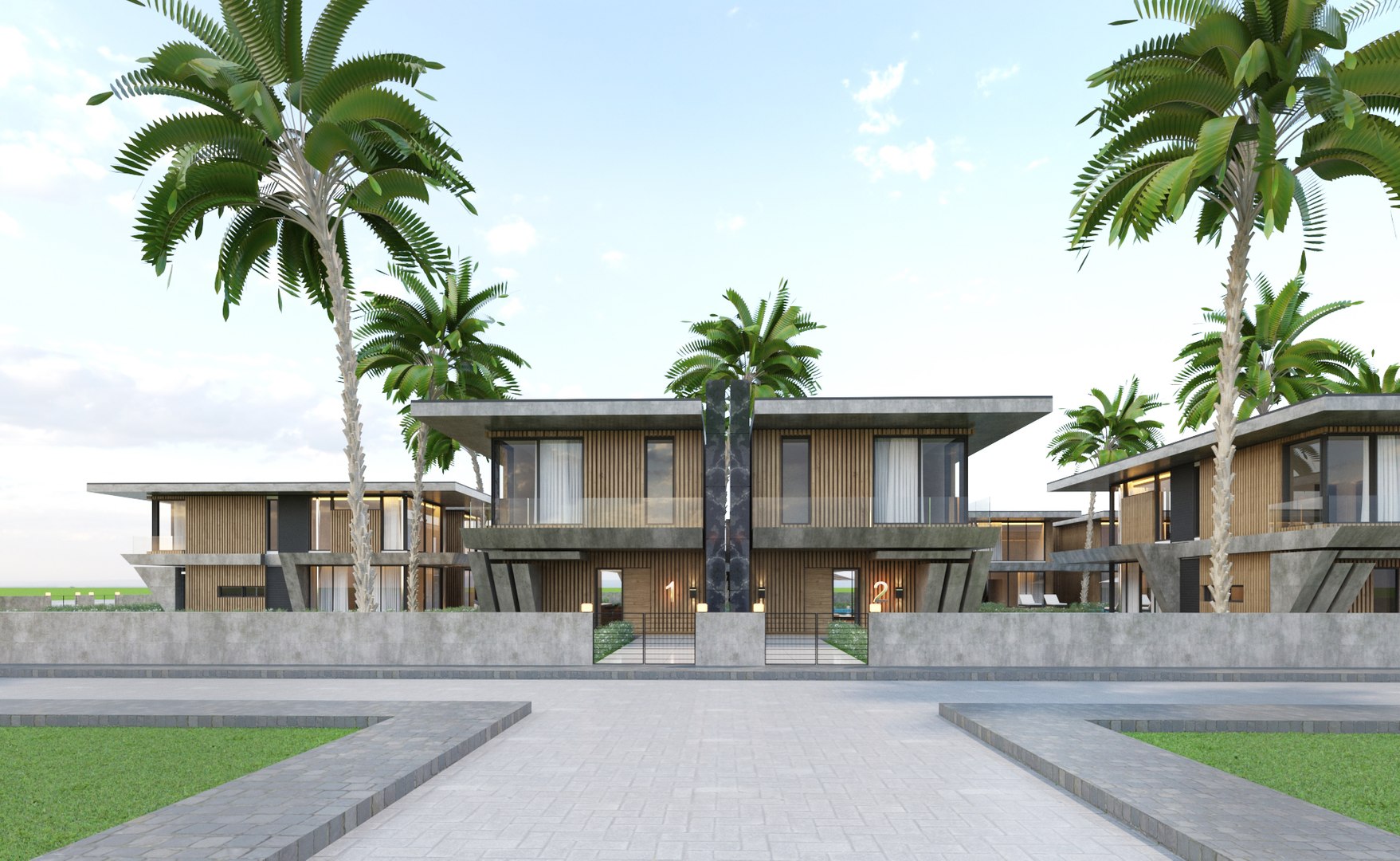 Modern Villa Complex Exterior And Interior 3D Model - TurboSquid 1937157