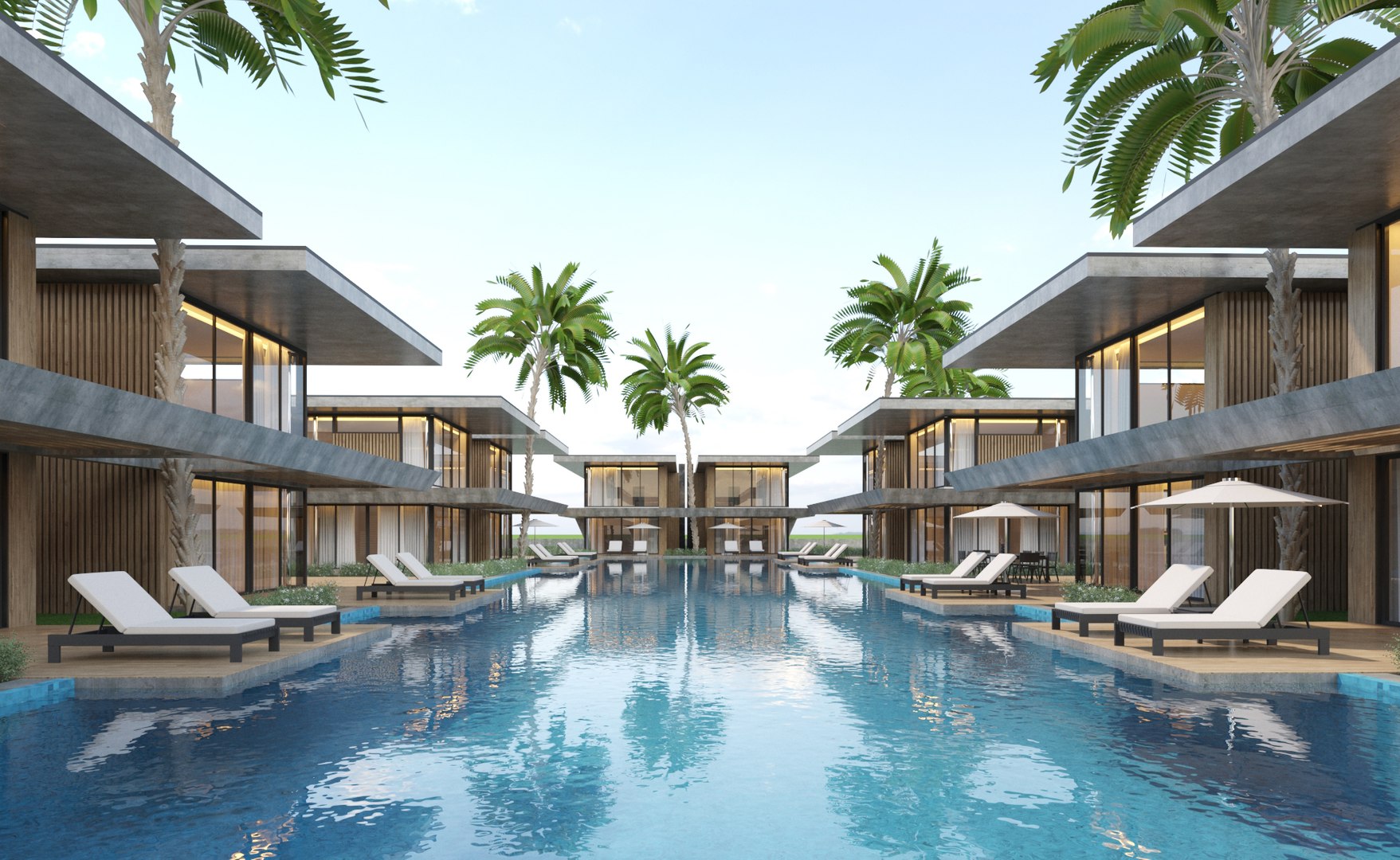 Modern Villa Complex Exterior And Interior 3D Model - TurboSquid 1937157