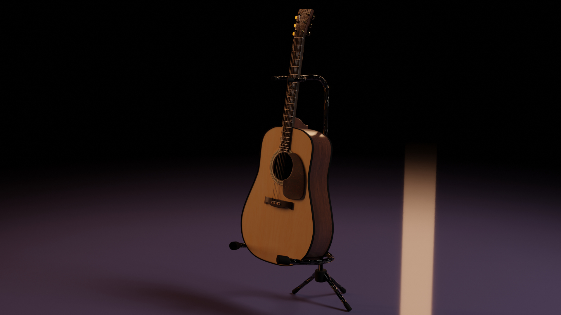 3D Acoustic Guitar - TurboSquid 1588549