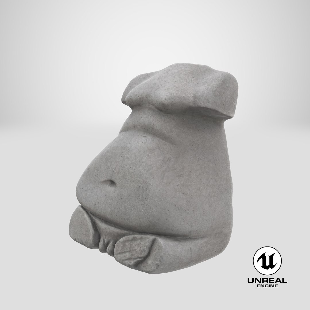 Male Torso Statue 3D model - TurboSquid 1972662