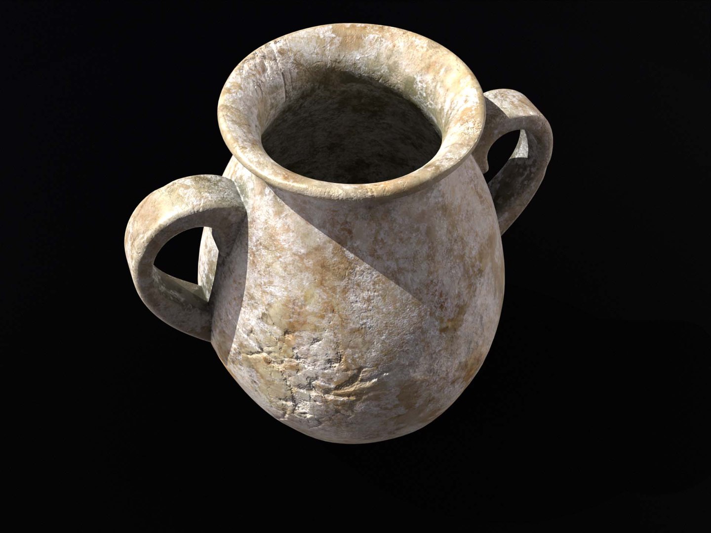 3D Antique Marble Stubby Vase model - TurboSquid 2118590