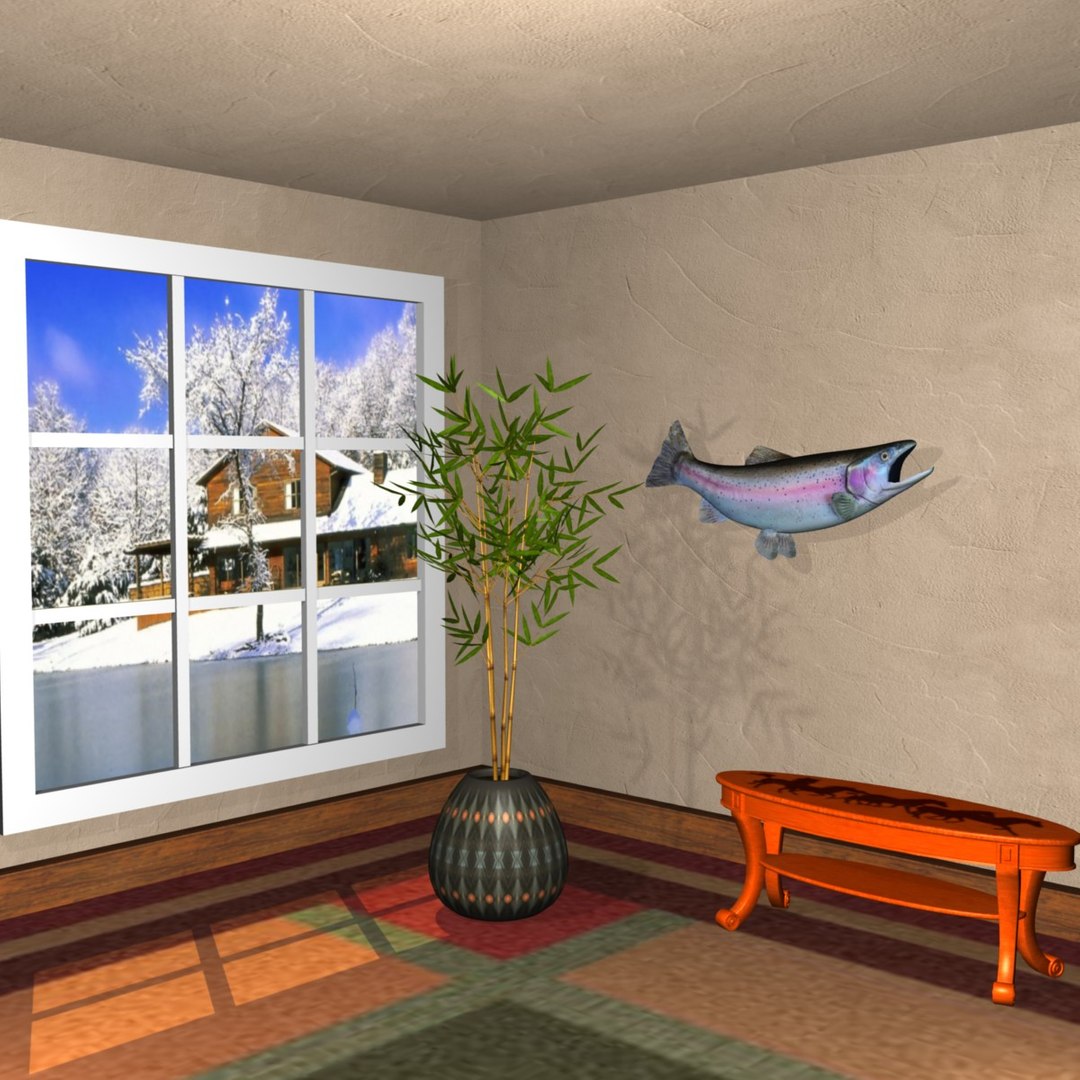 3d Rainbow Trout Fg Model