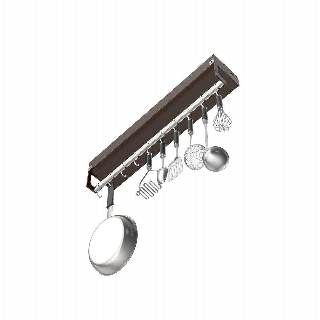 Kitchen Rack Set 3D Model - TurboSquid 1918033