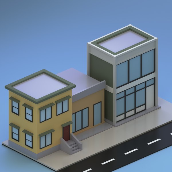 modèle 3D de bâtiments ville - TurboSquid 2192839
