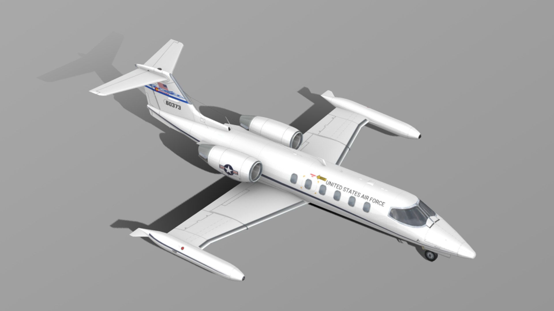 3D Model Learjet C-21A - TurboSquid 2218292