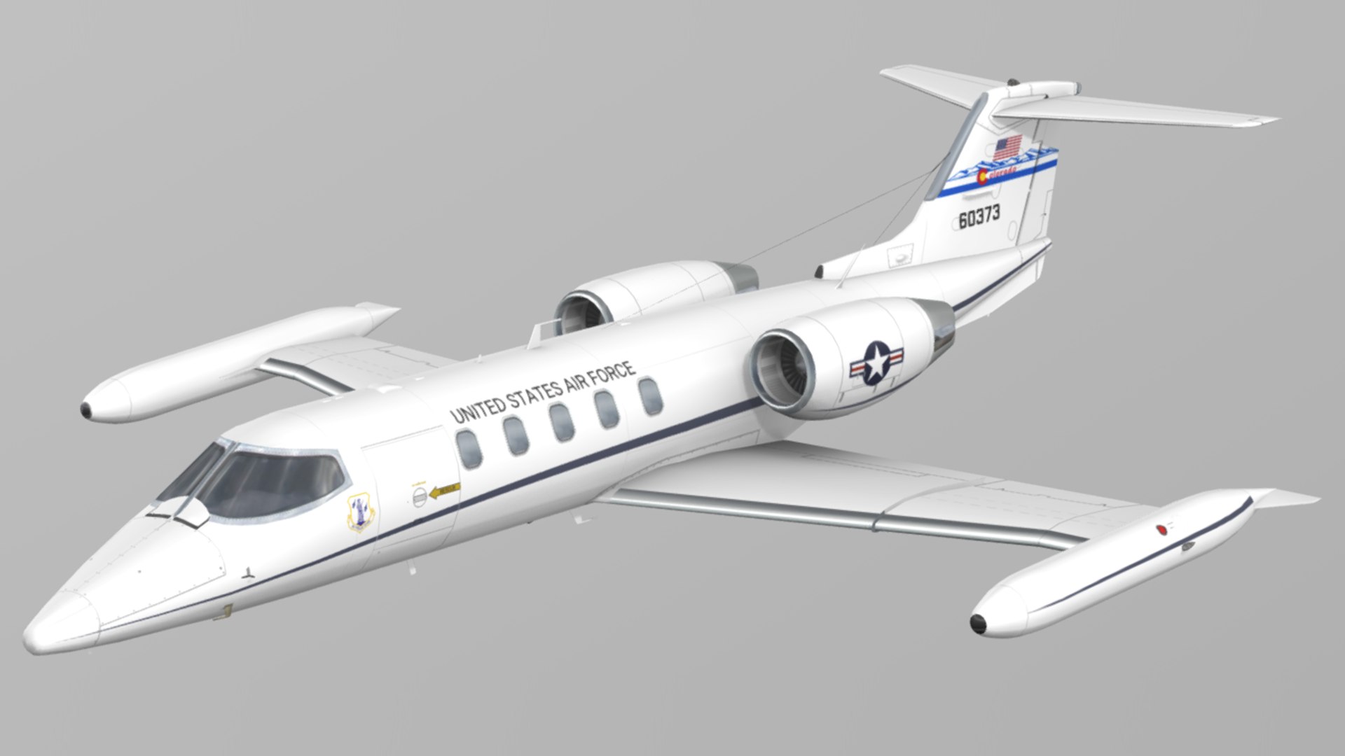 3D Model Learjet C-21A - TurboSquid 2218292