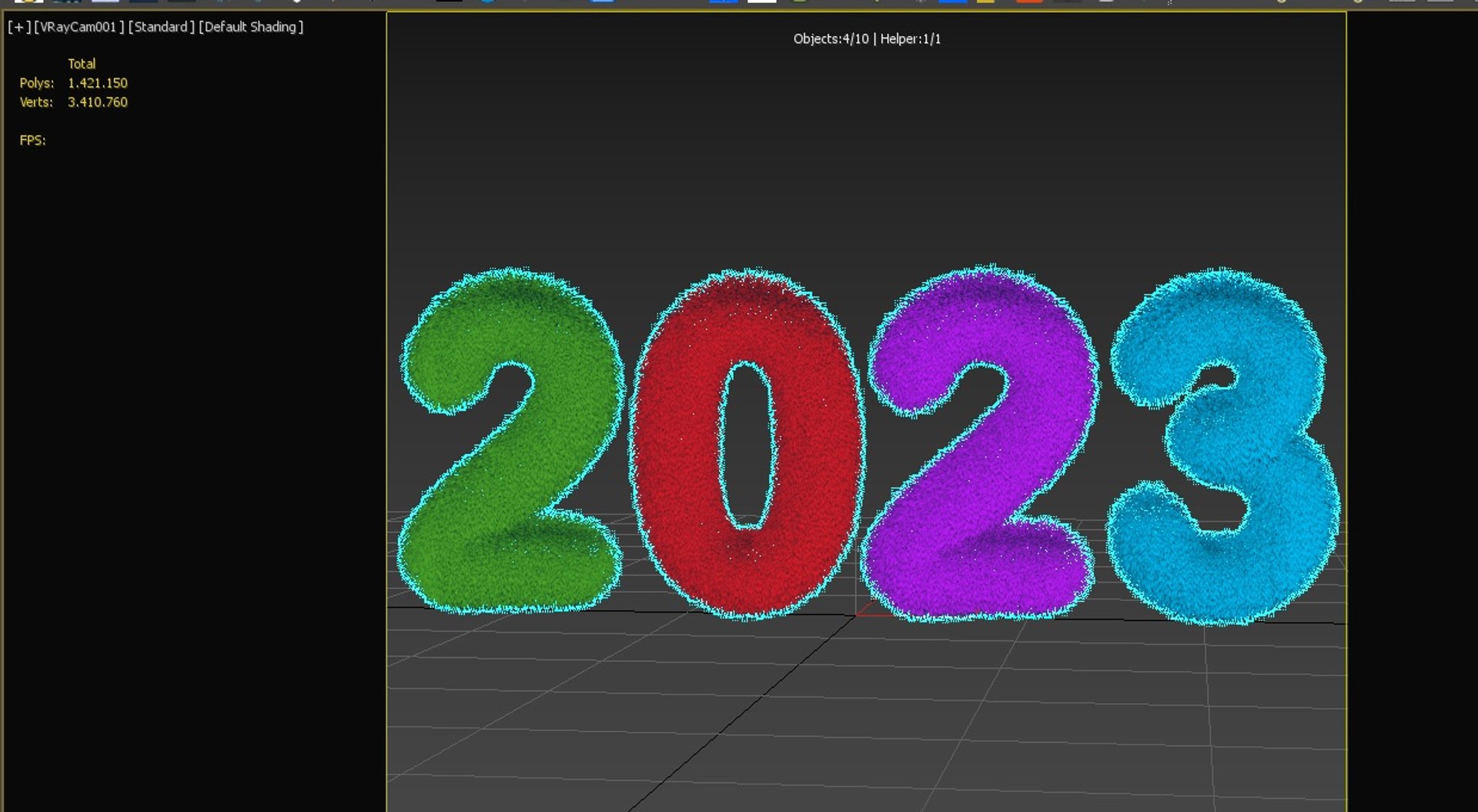 2023 New Year 3D Model - TurboSquid 2005824
