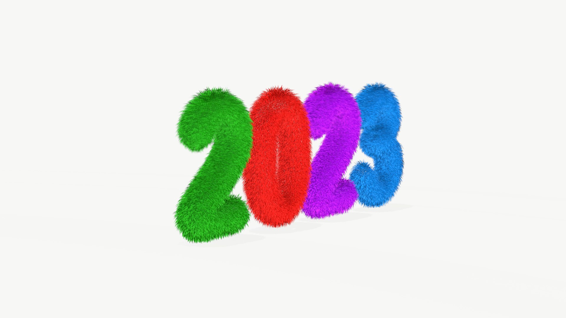 2023 New Year 3D Model - TurboSquid 2005824
