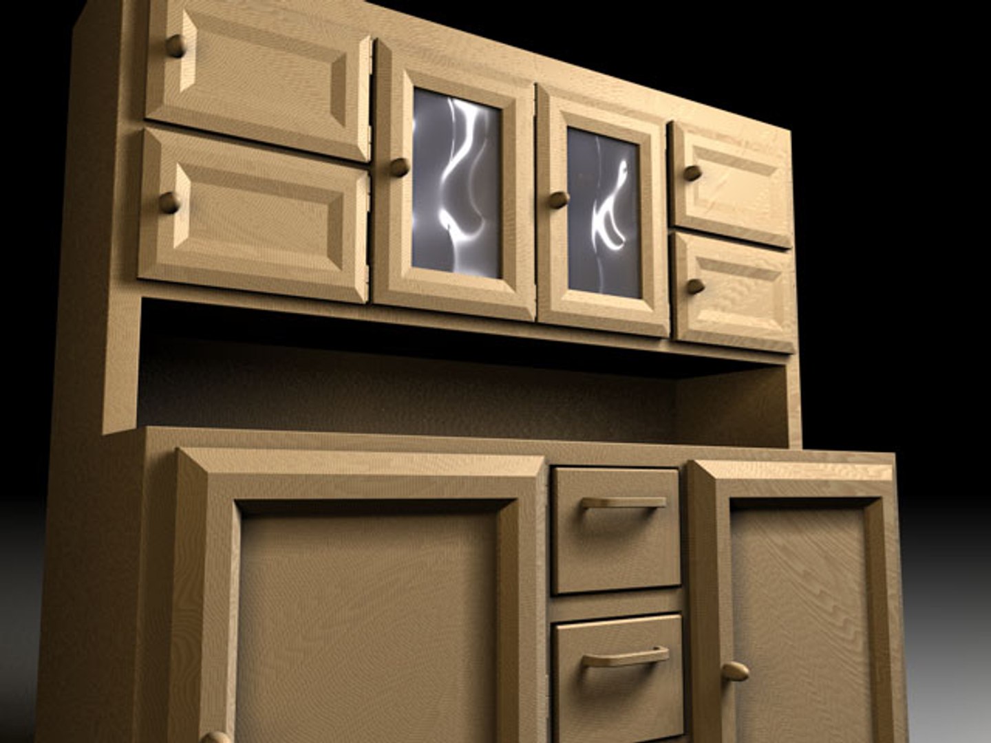 3d Cabinet Wood Model