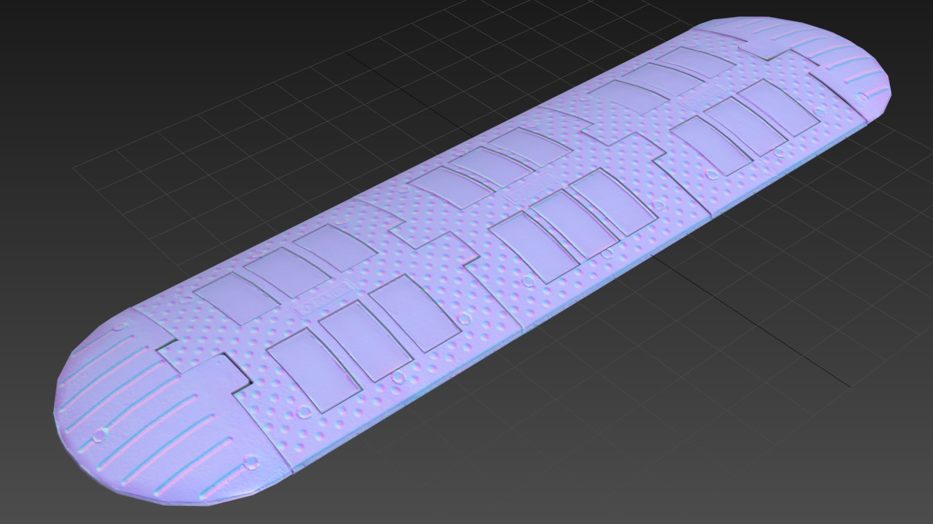 3D Realistic Speed Bump - TurboSquid 1811685