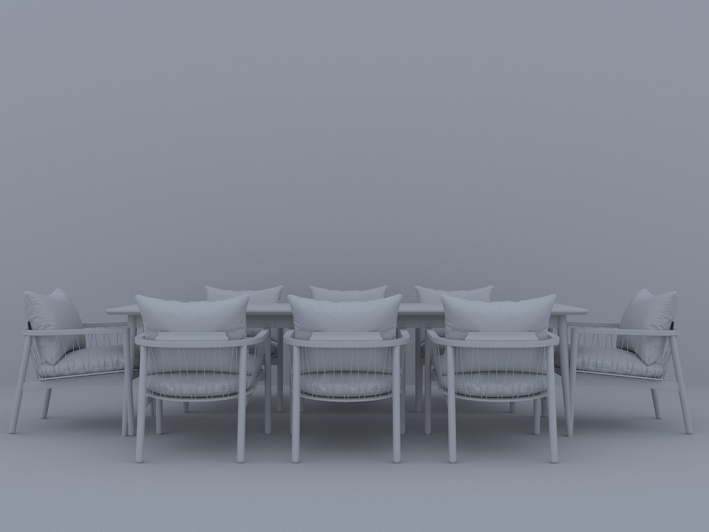 3D Model TEAK DINING SET - TurboSquid 2315581