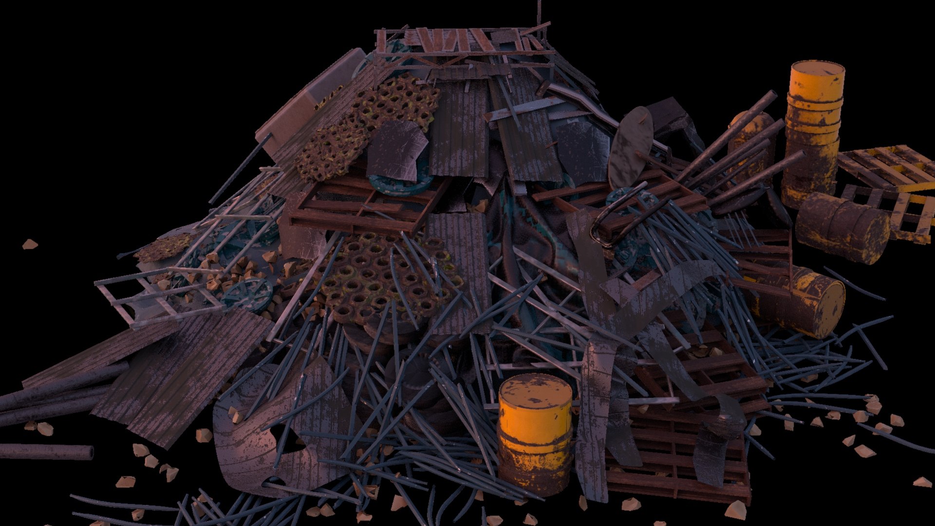 Trash garbage 3D model - TurboSquid 1252238