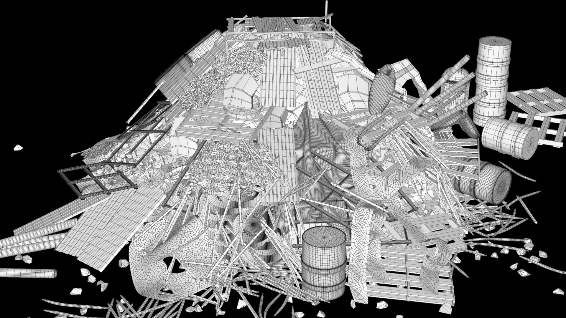 Trash garbage 3D model - TurboSquid 1252238